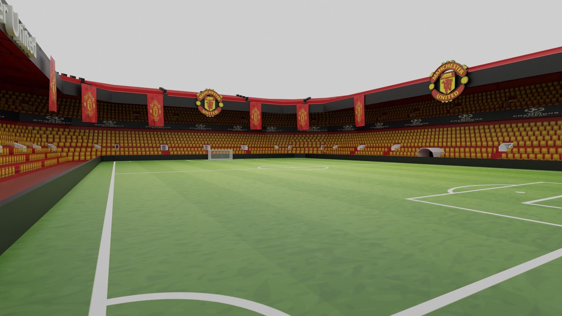 3D model Manchester United Football Stadium VR / AR / low-poly | CGTrader