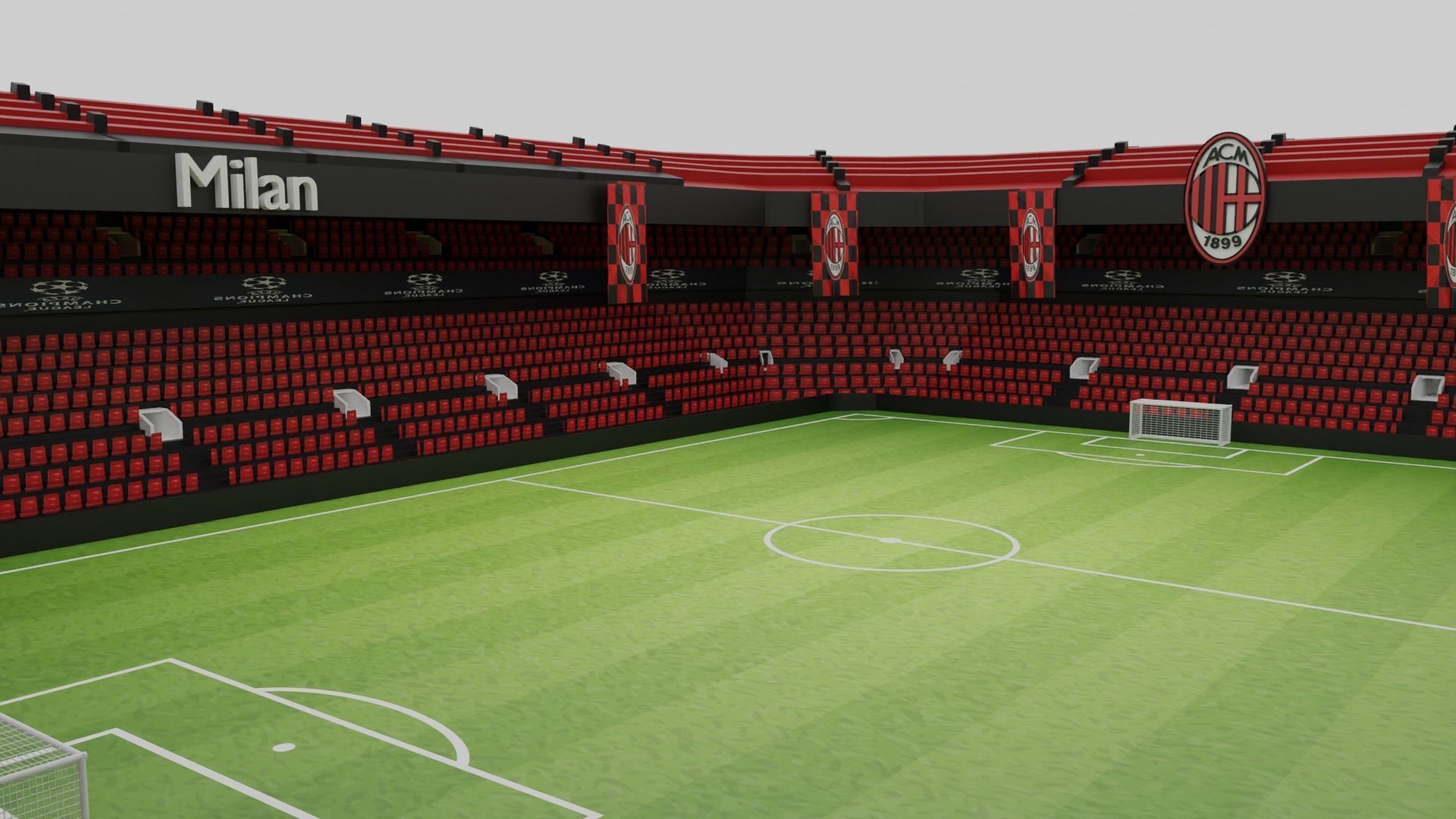 3D model Milan Football Stadium VR / AR / low-poly | CGTrader