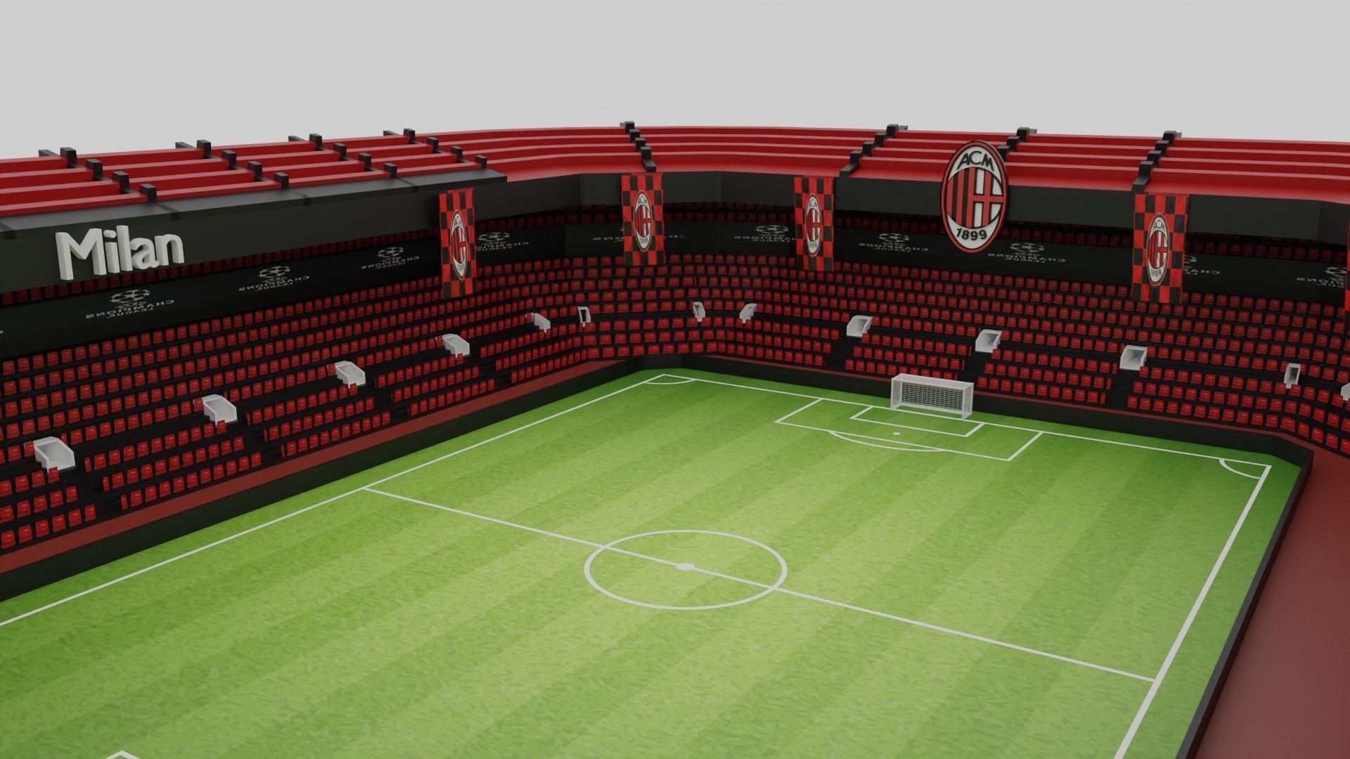 3D model Milan Football Stadium VR / AR / low-poly | CGTrader