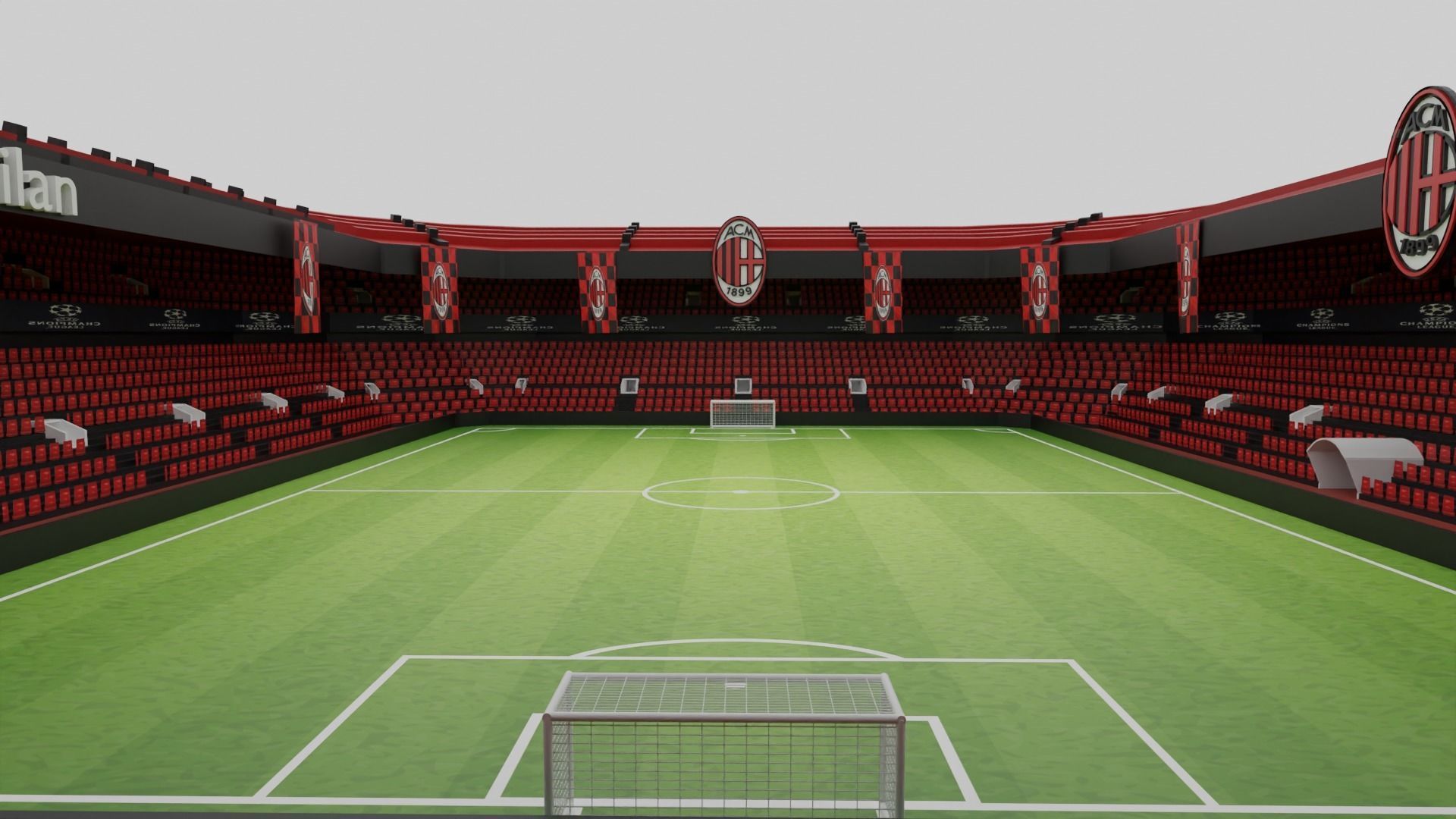 3D model Milan Football Stadium VR / AR / low-poly | CGTrader