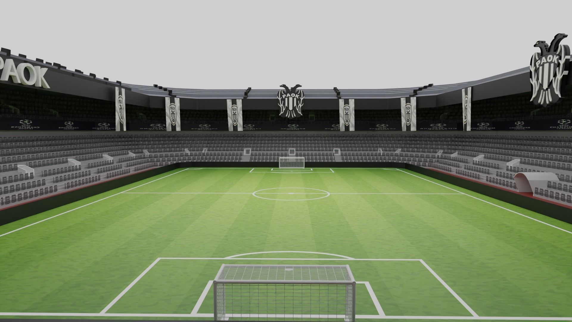 3D model PAOK Football Stadium VR / AR / low-poly | CGTrader