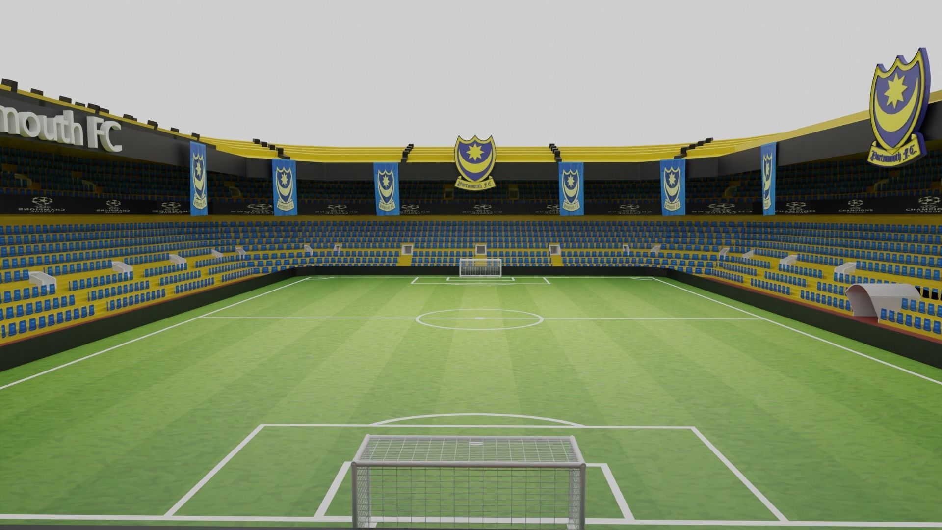 3D model Portsmouth FC Football Stadium VR / AR / low-poly | CGTrader