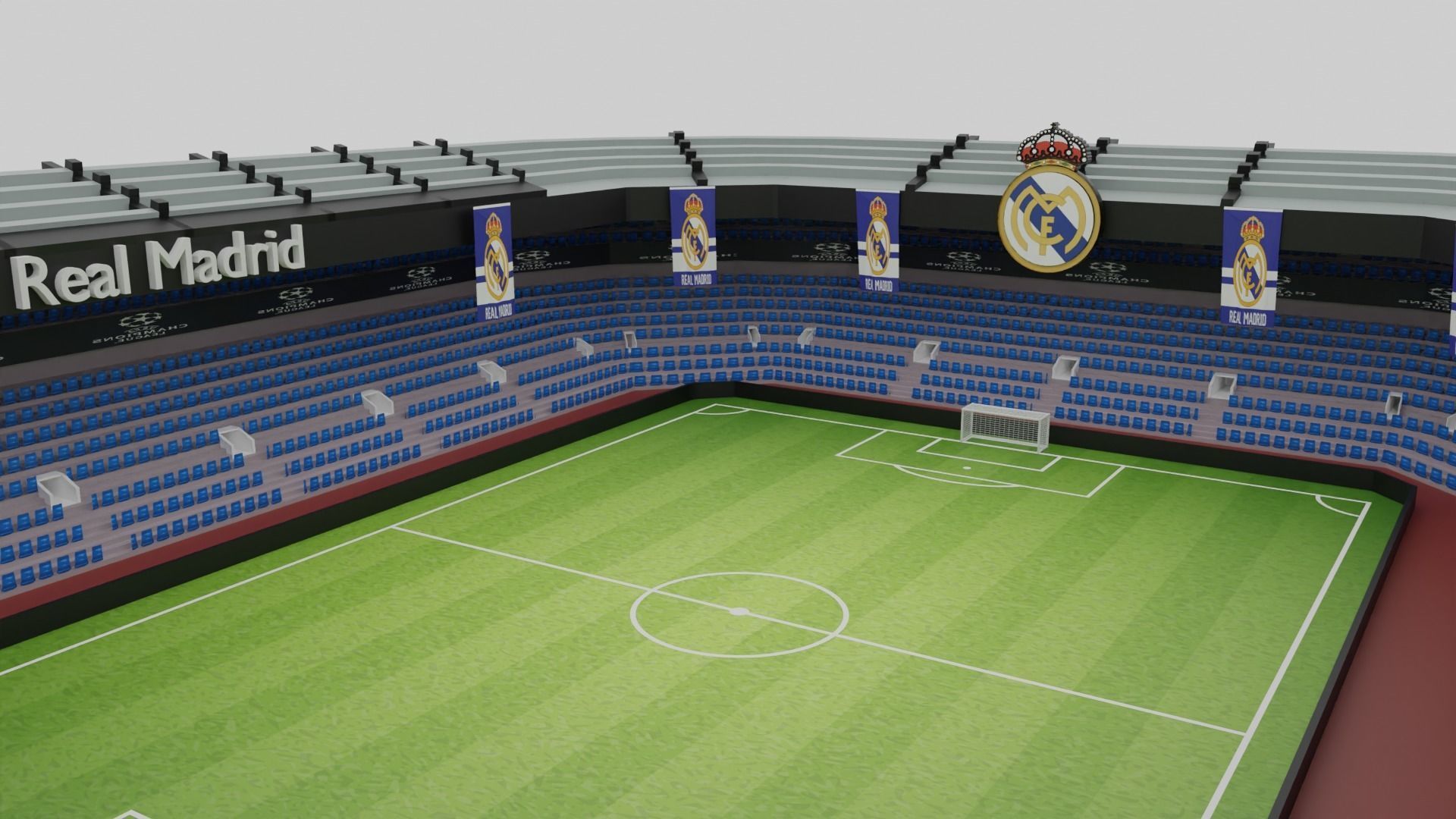 3D model Real Madrid Football Stadium VR / AR / low-poly | CGTrader