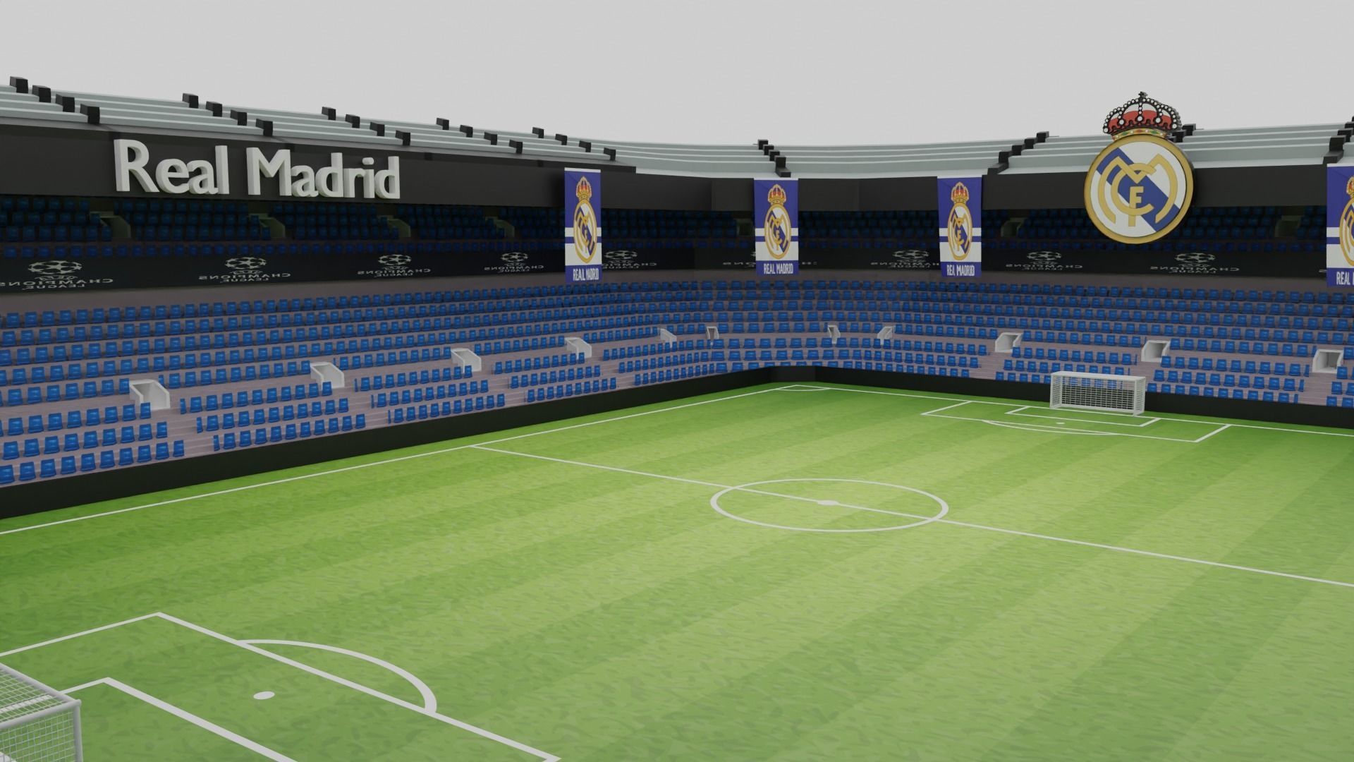 3D model Real Madrid Football Stadium VR / AR / low-poly | CGTrader