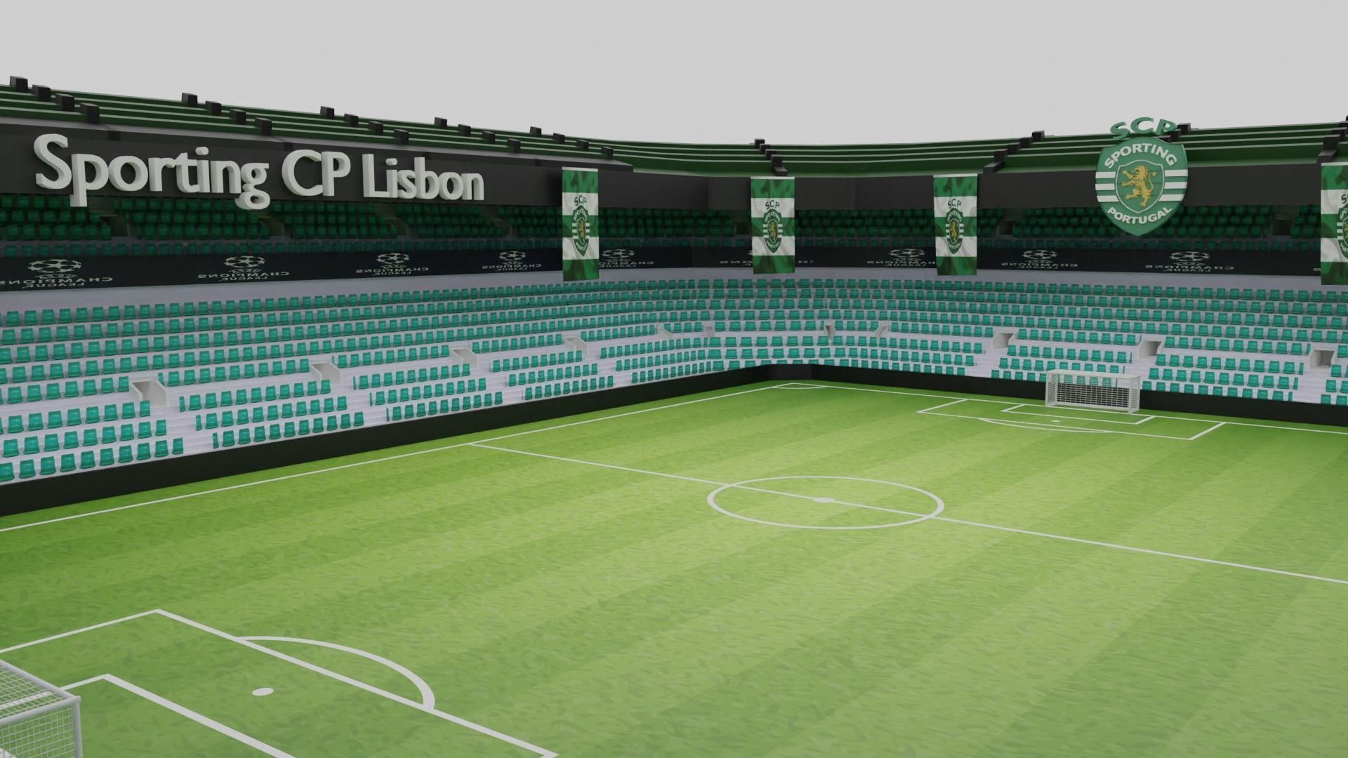 3D model Sporting CP Lisbon Football Stadium VR / AR / low-poly | CGTrader