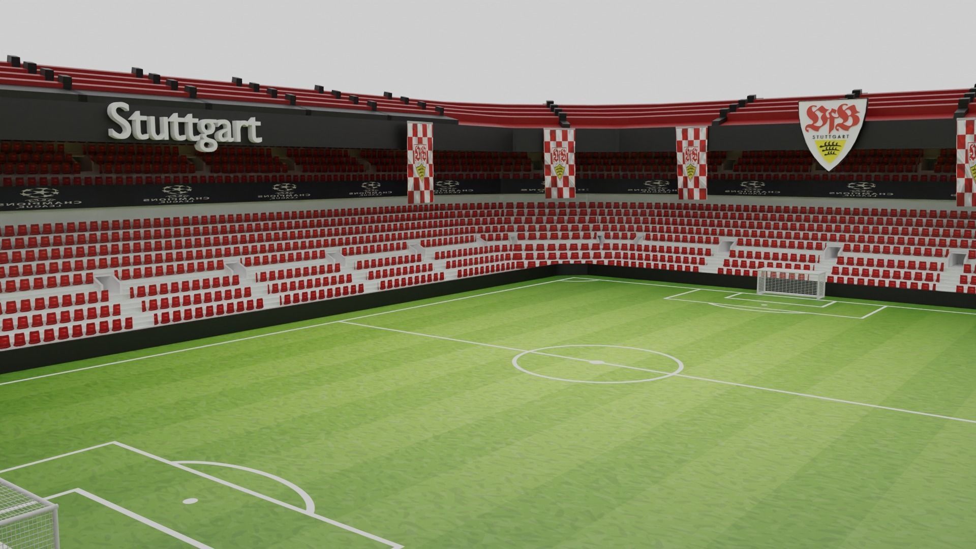 3D model Stuttgart Football Stadium VR / AR / low-poly | CGTrader