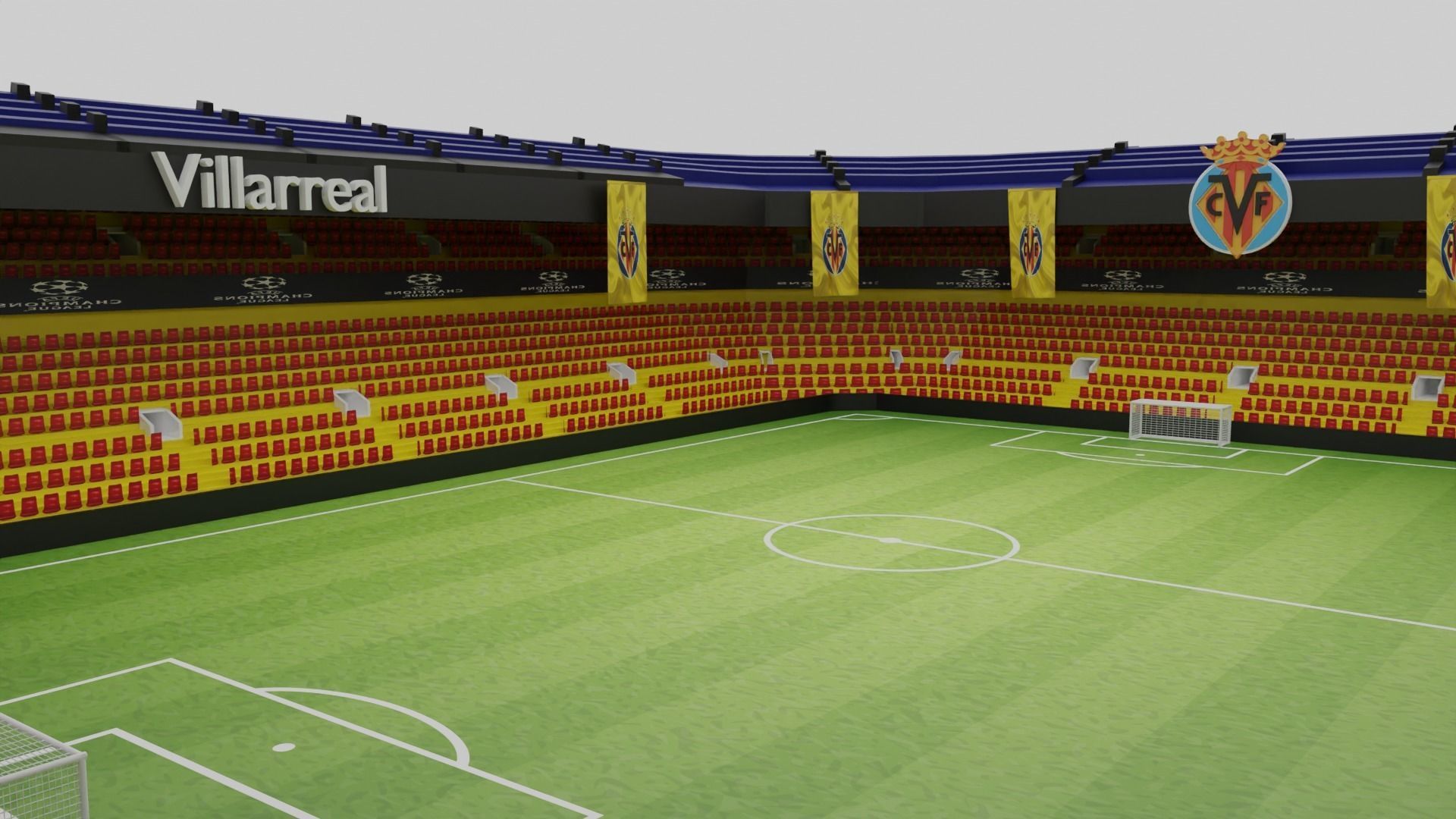 3D model Villarreal Football Stadium VR / AR / low-poly | CGTrader