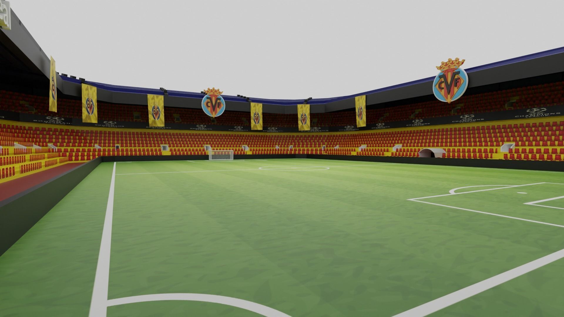 3D model Villarreal Football Stadium VR / AR / low-poly | CGTrader