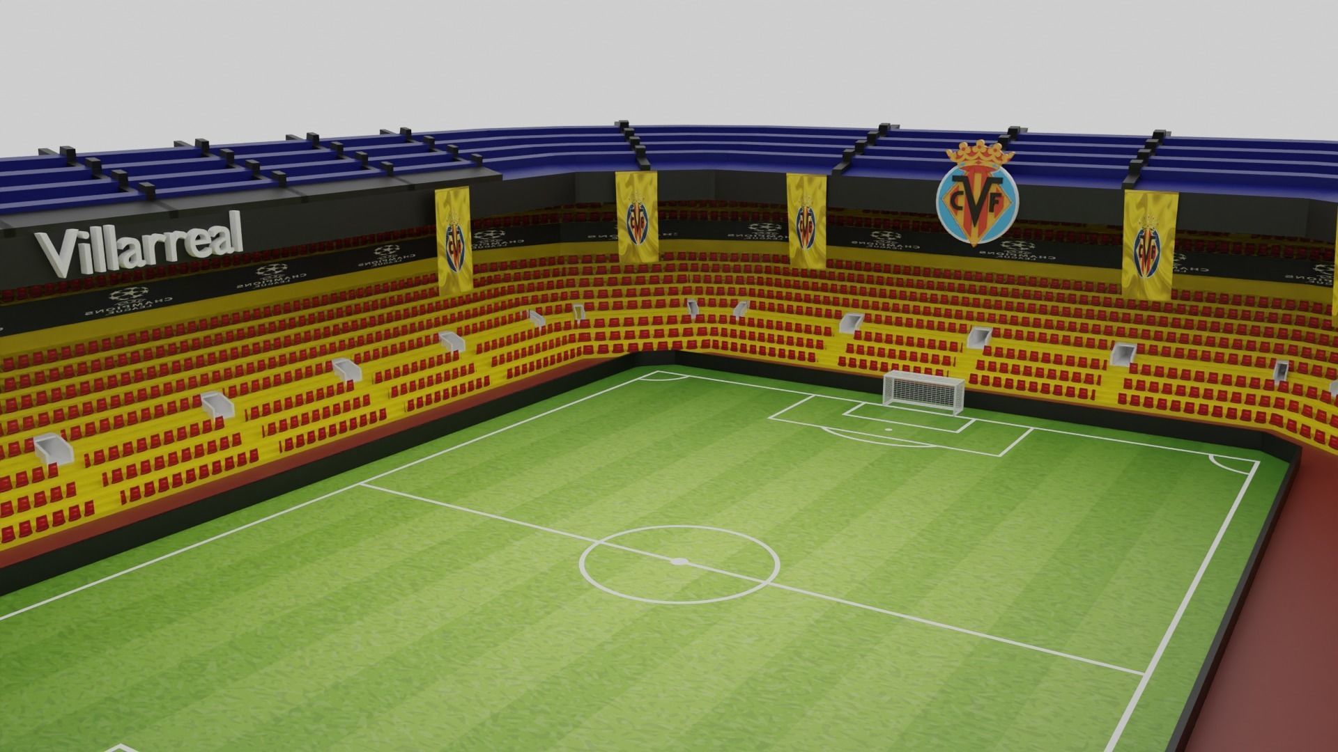 3D model Villarreal Football Stadium VR / AR / low-poly | CGTrader