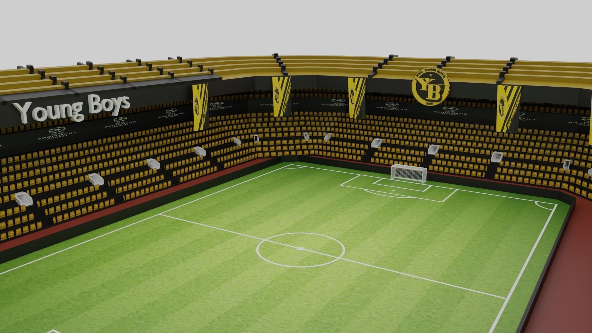 3D model Young Boys Football Stadium VR / AR / low-poly | CGTrader