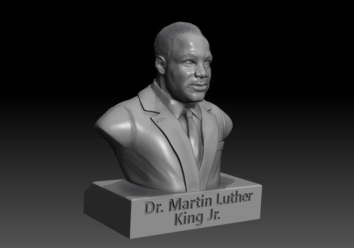 Martin Luther King Jr 3D model 3D printable | CGTrader