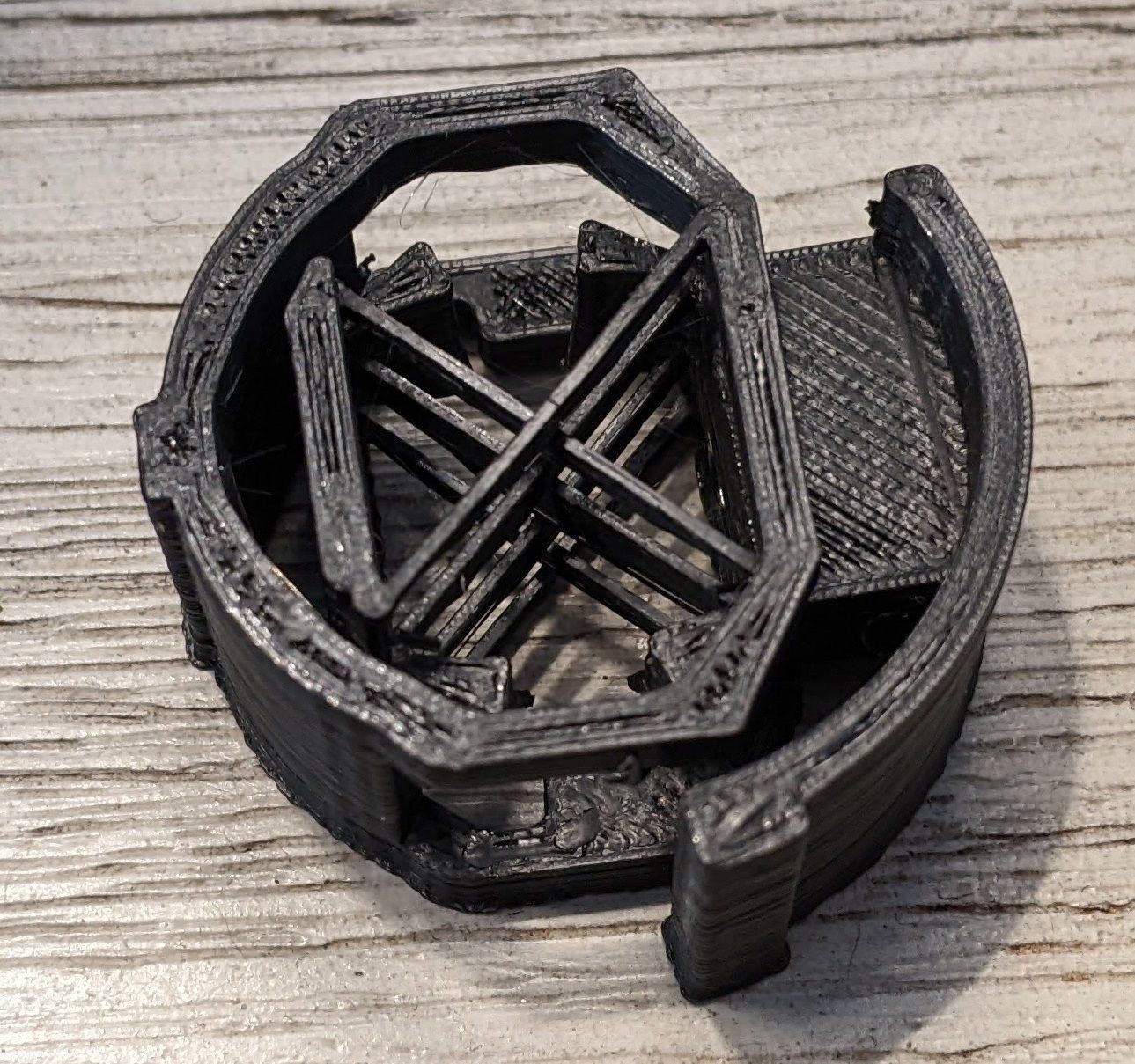 Compact Flexure Bearing - 140 degree motion rated to 1300 cycles 3D ...