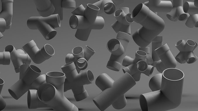 PVC pipes 3D model | CGTrader
