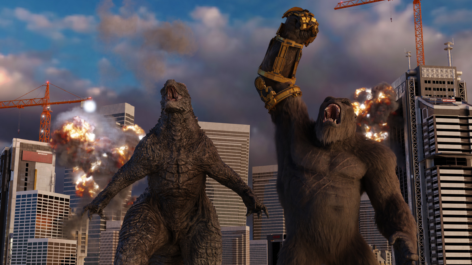 Evolve Godzilla and Kong 3D model free 3D model animated rigged | CGTrader