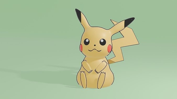 pikachu free 3D model | CGTrader