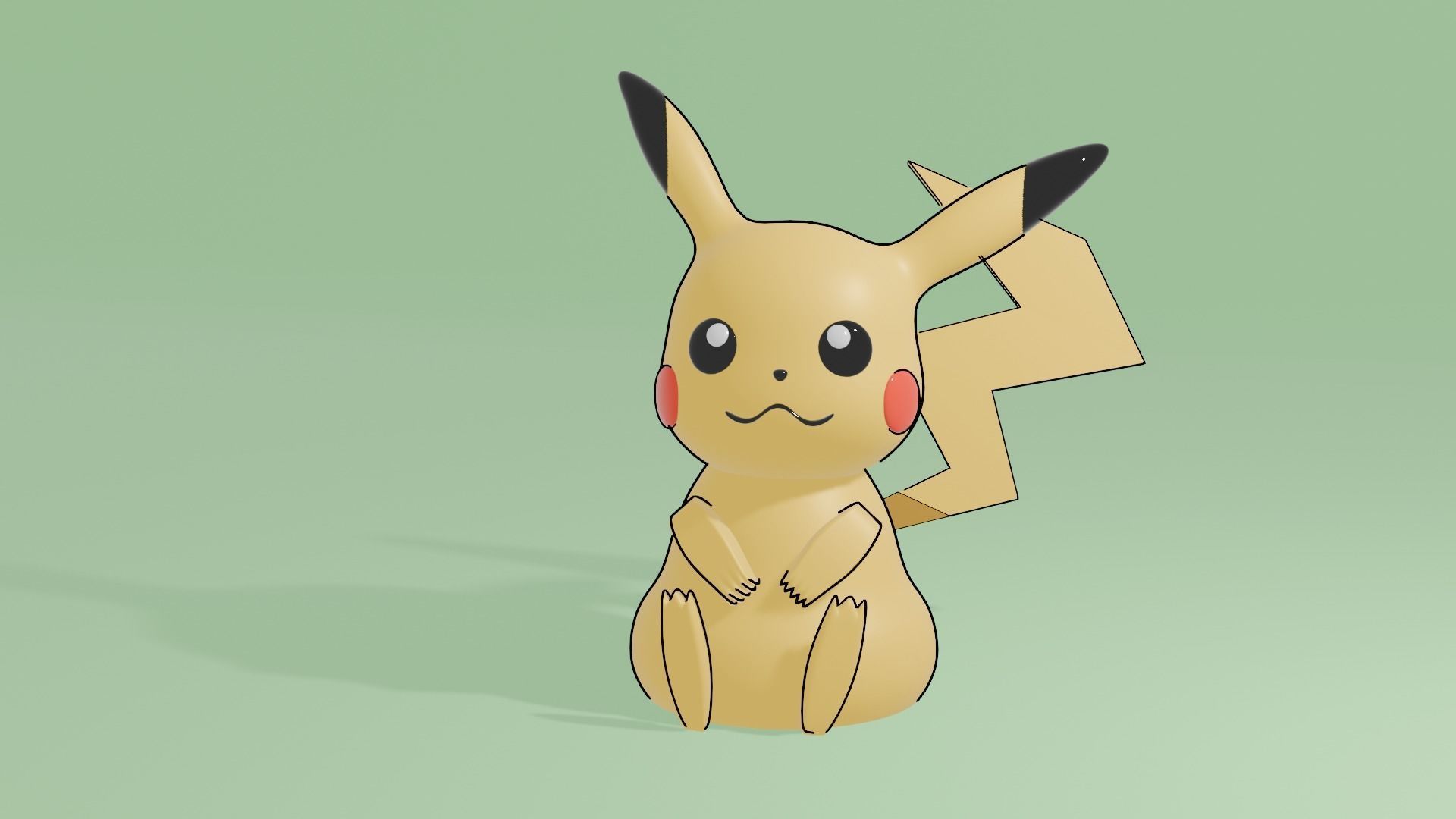 pikachu free 3D model | CGTrader