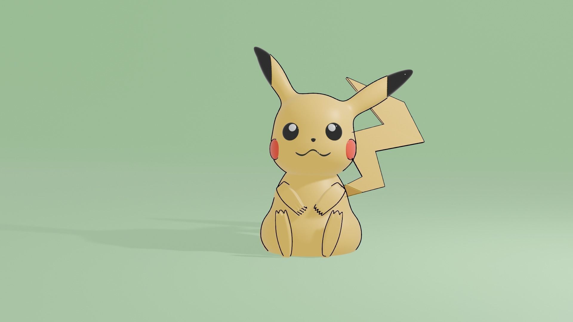 pikachu free 3D model | CGTrader