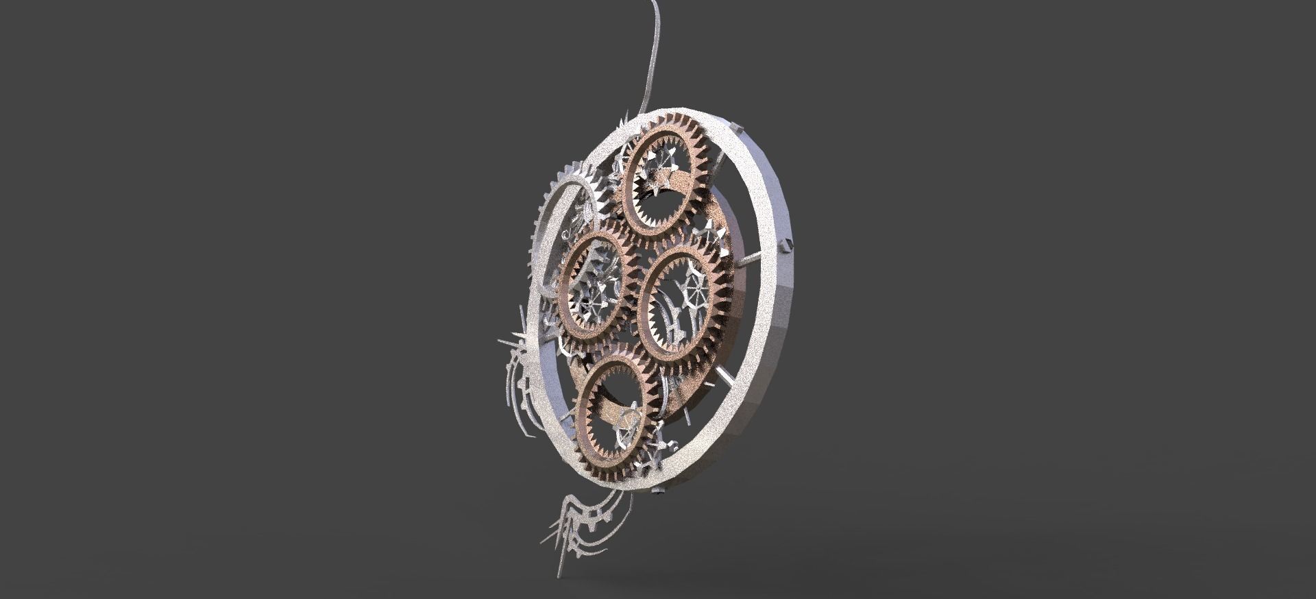 3D model Edwardian cog wheel VR / AR / low-poly | CGTrader