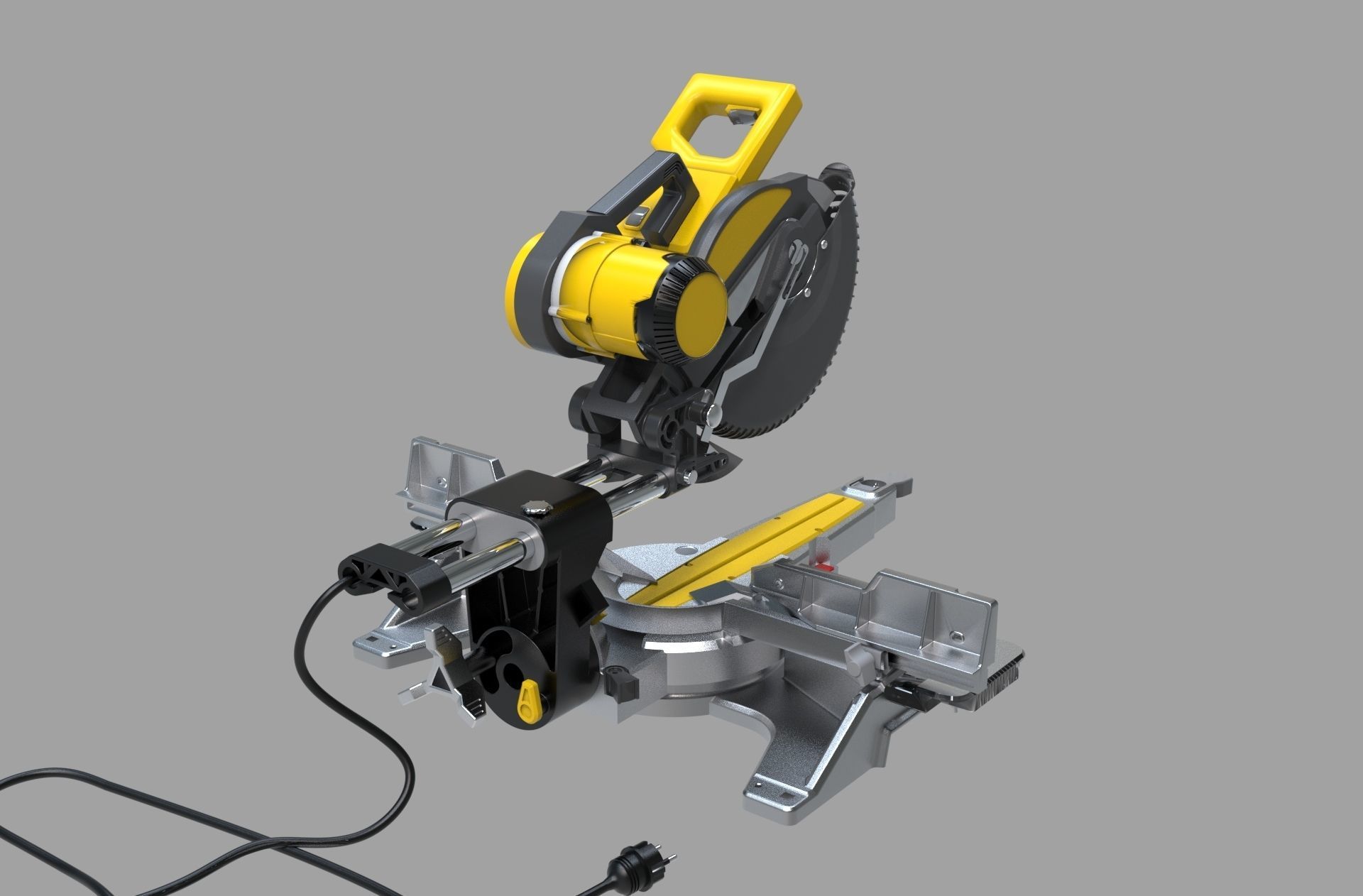 Miter saw alumininum cutter 3d model 3D model | CGTrader
