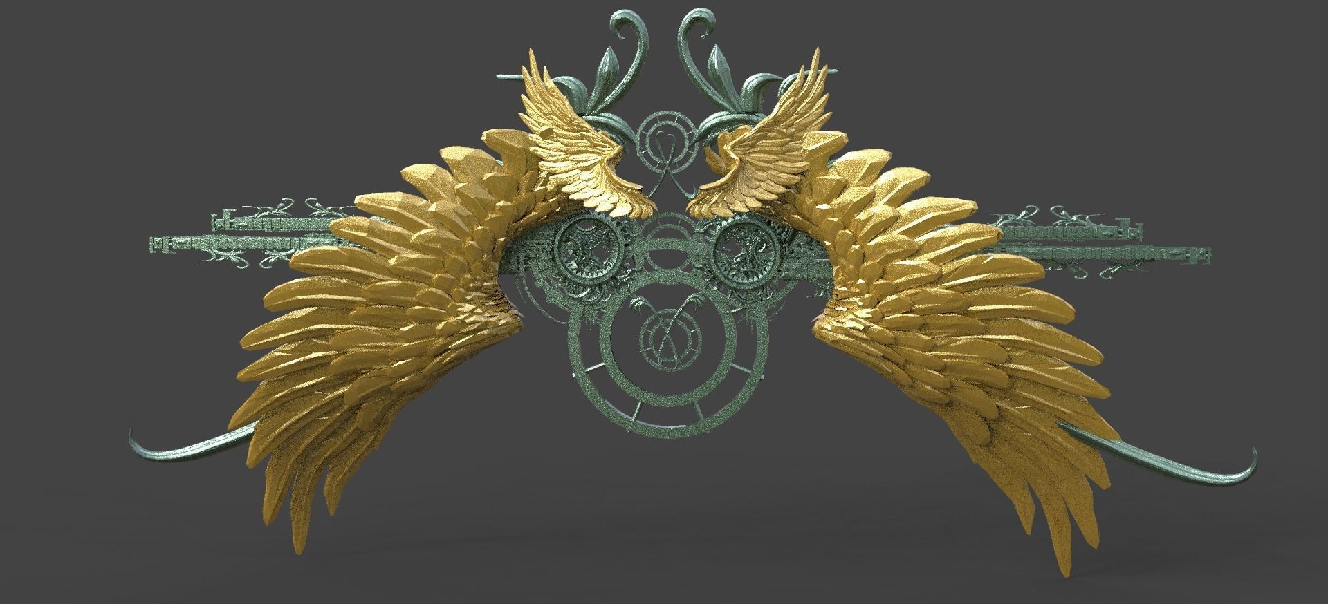 Forrest deity wings 3D model | CGTrader
