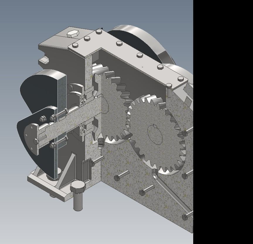 Hoffmann Exciter Gearbox based off Schenk Design 3D model | CGTrader