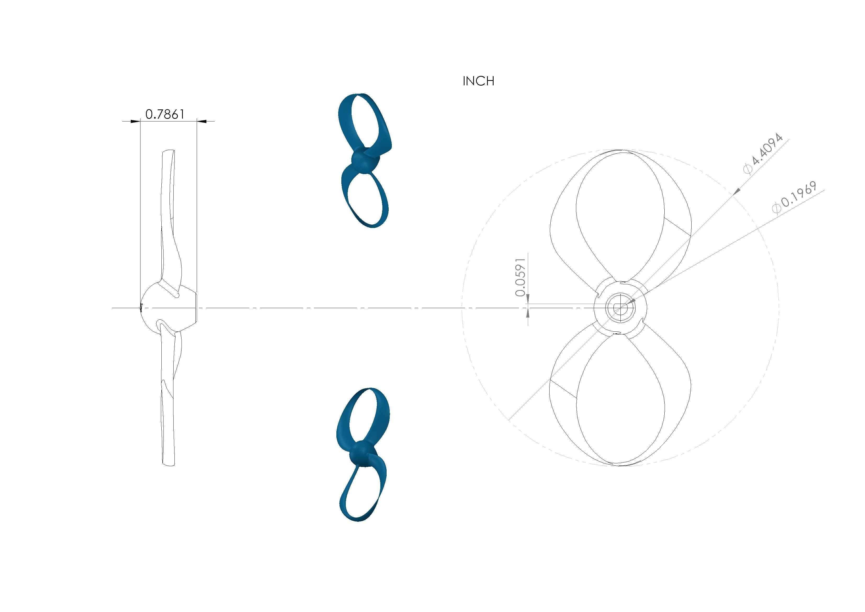 Toroidal propeller for drones and planes 3D model 3D printable | CGTrader