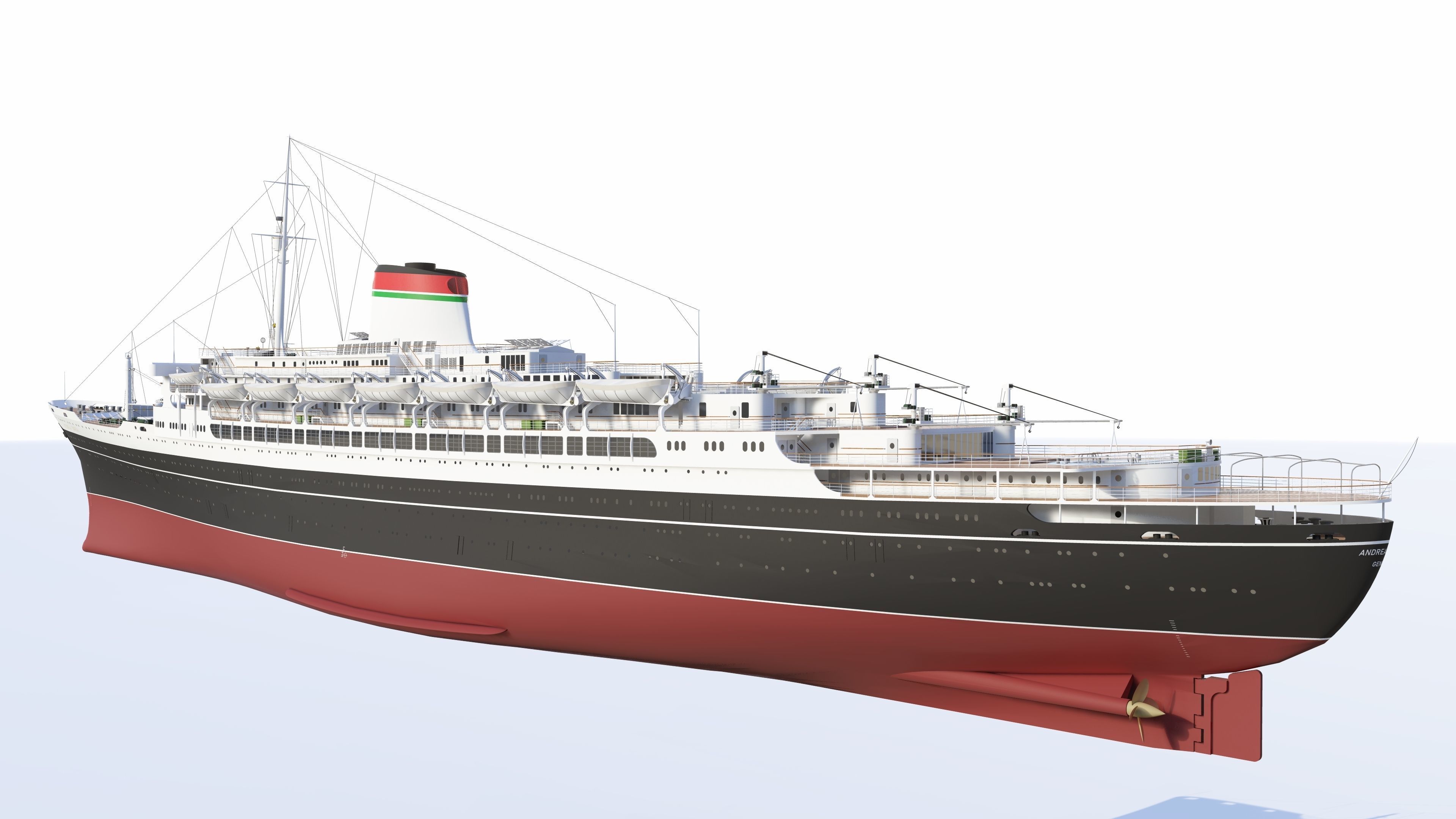 SS Andrea Doria 3D model | CGTrader