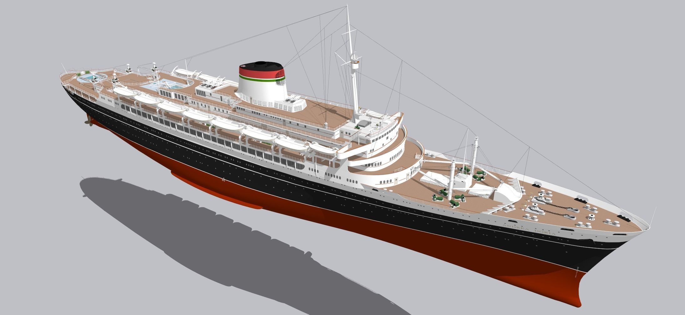 SS Andrea Doria 3D model | CGTrader