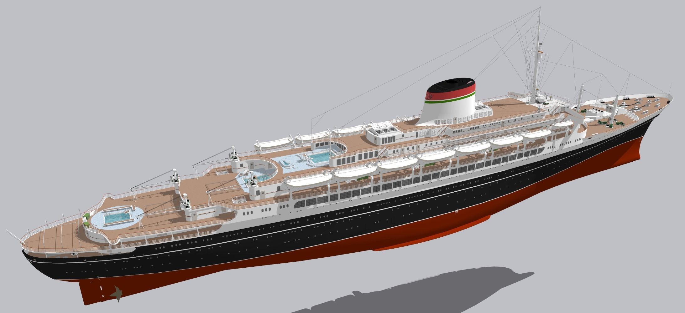 SS Andrea Doria 3D model | CGTrader