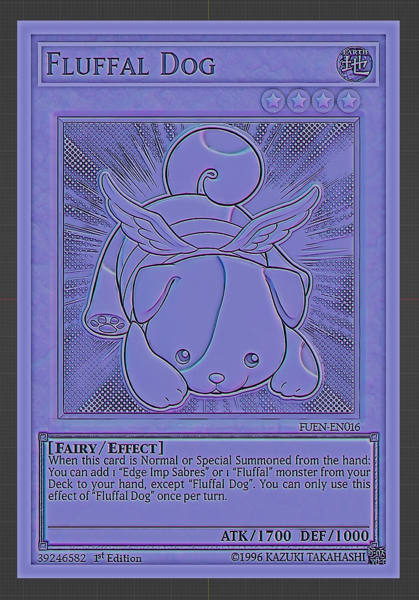 fluffal dog - yugioh free 3D model 3D printable | CGTrader