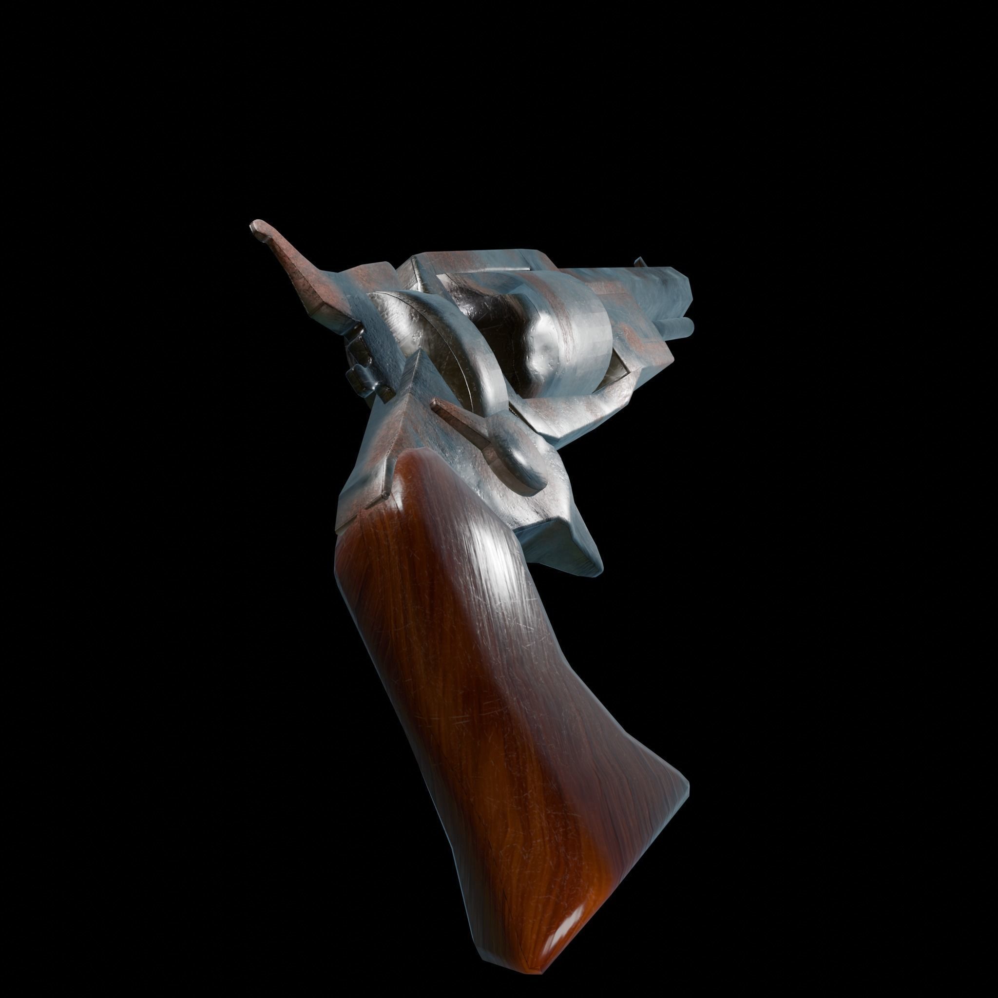 3D model RustRevolver VR / AR / low-poly | CGTrader