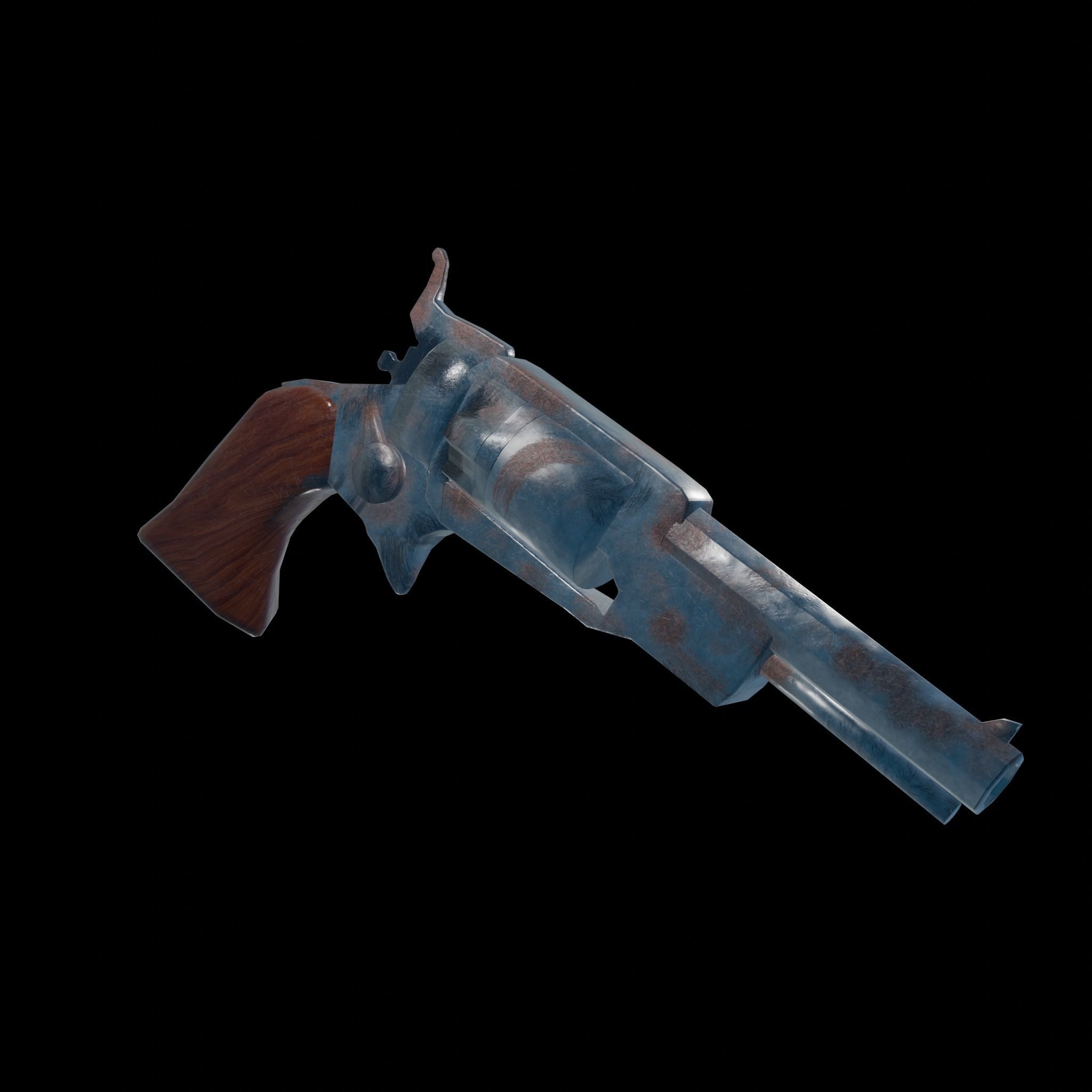 3D model RustRevolver VR / AR / low-poly | CGTrader