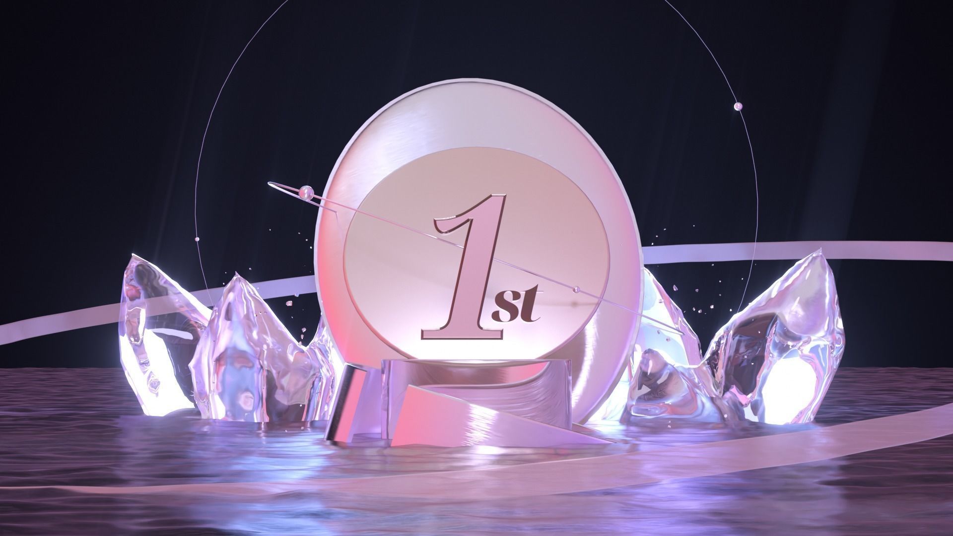 1st Winner Podium 3D model | CGTrader