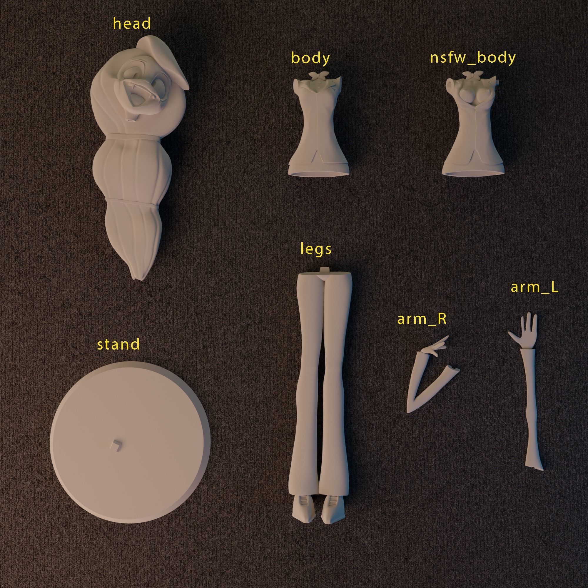 Charlie Morningstar from Hazbin Hotel 2 versions 3D model 3D printable ...