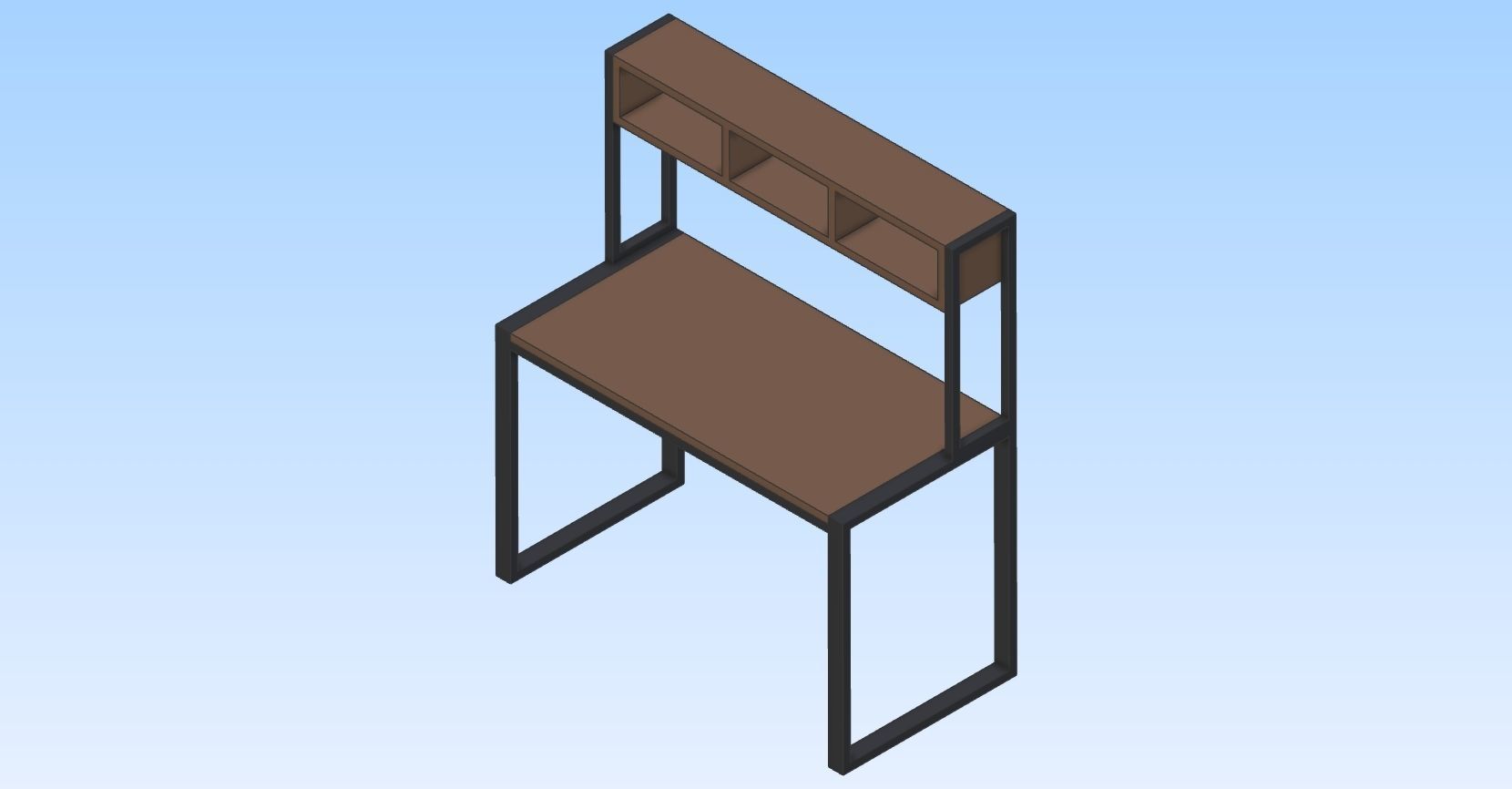 4 Simple Office Desk Pack 3D model 3D printable | CGTrader