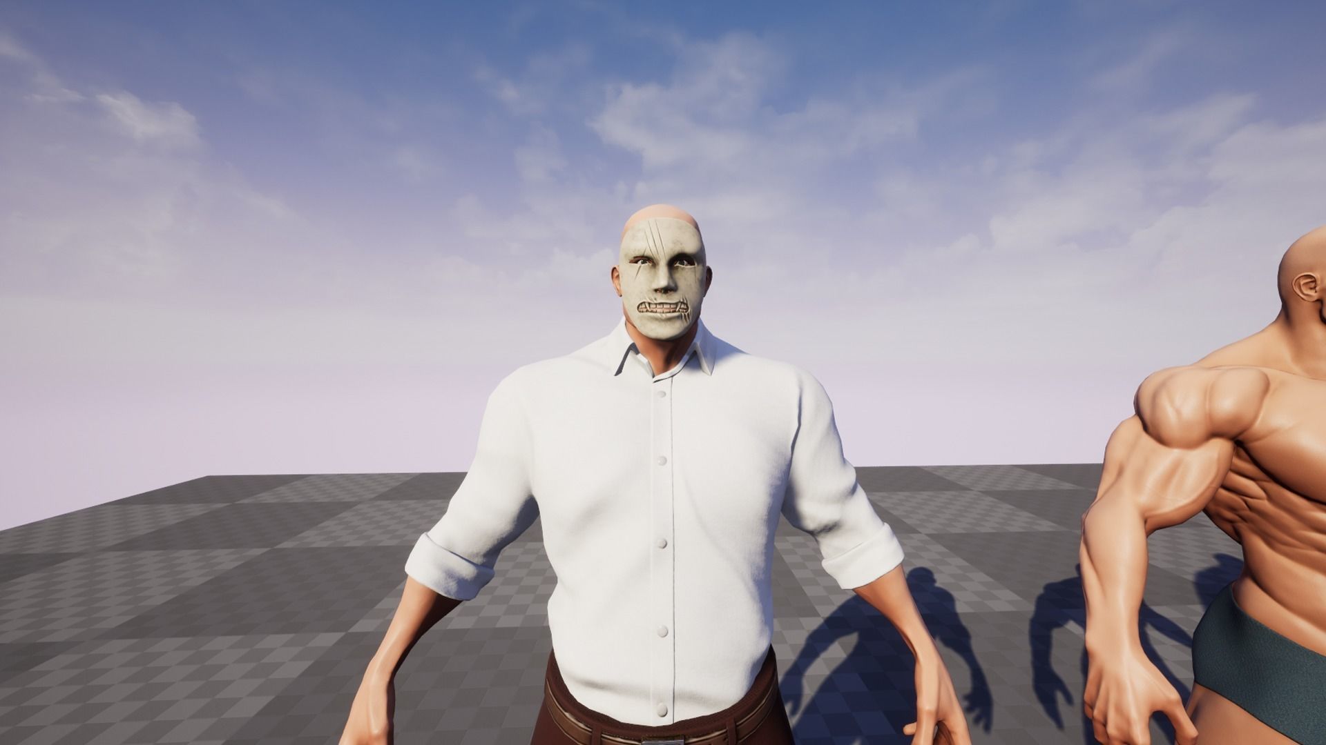 3D model Modular Muscular Male Game ready VR / AR / low-poly | CGTrader