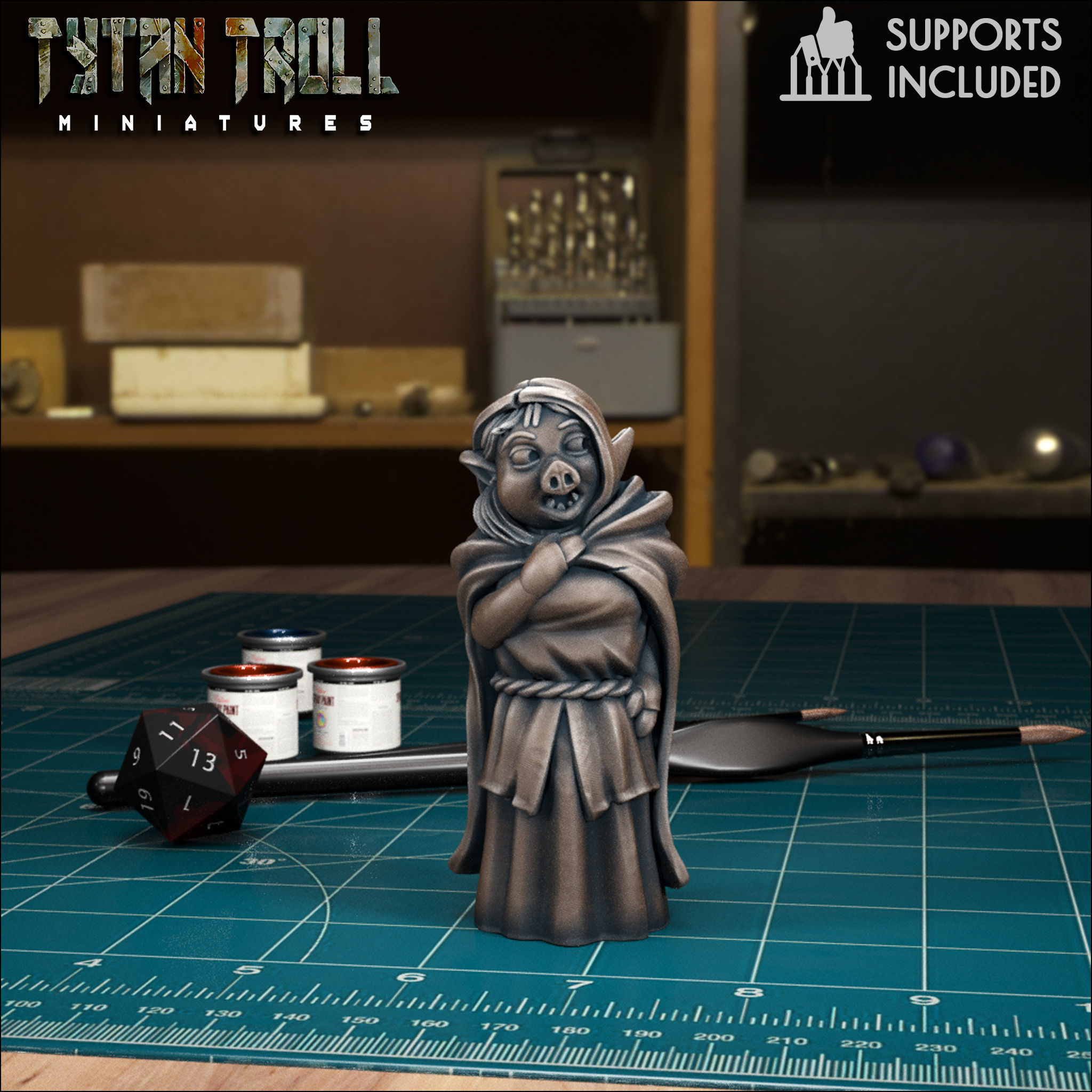 MongrelFolk 03 - Pre-Supported 3D model 3D printable | CGTrader