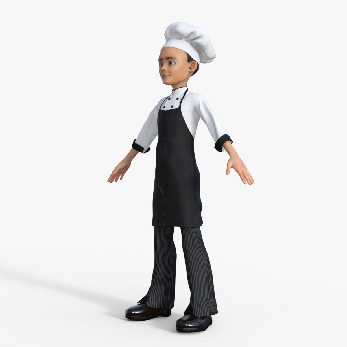 Cartoon Chef Rigged 3D model rigged | CGTrader