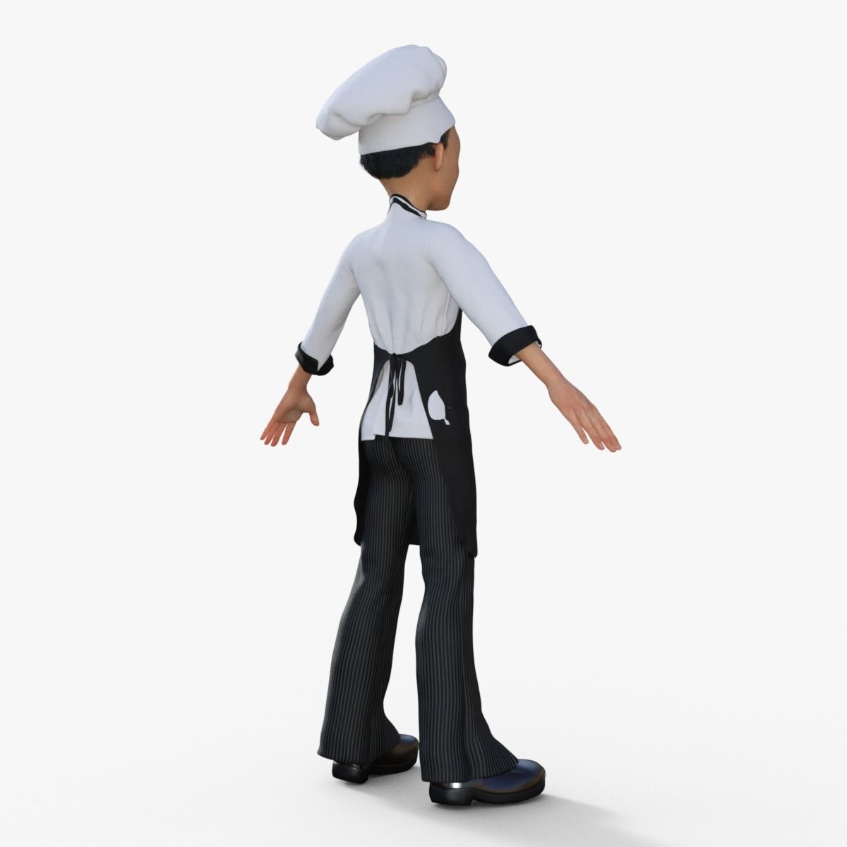 Cartoon Chef Rigged 3D model rigged | CGTrader