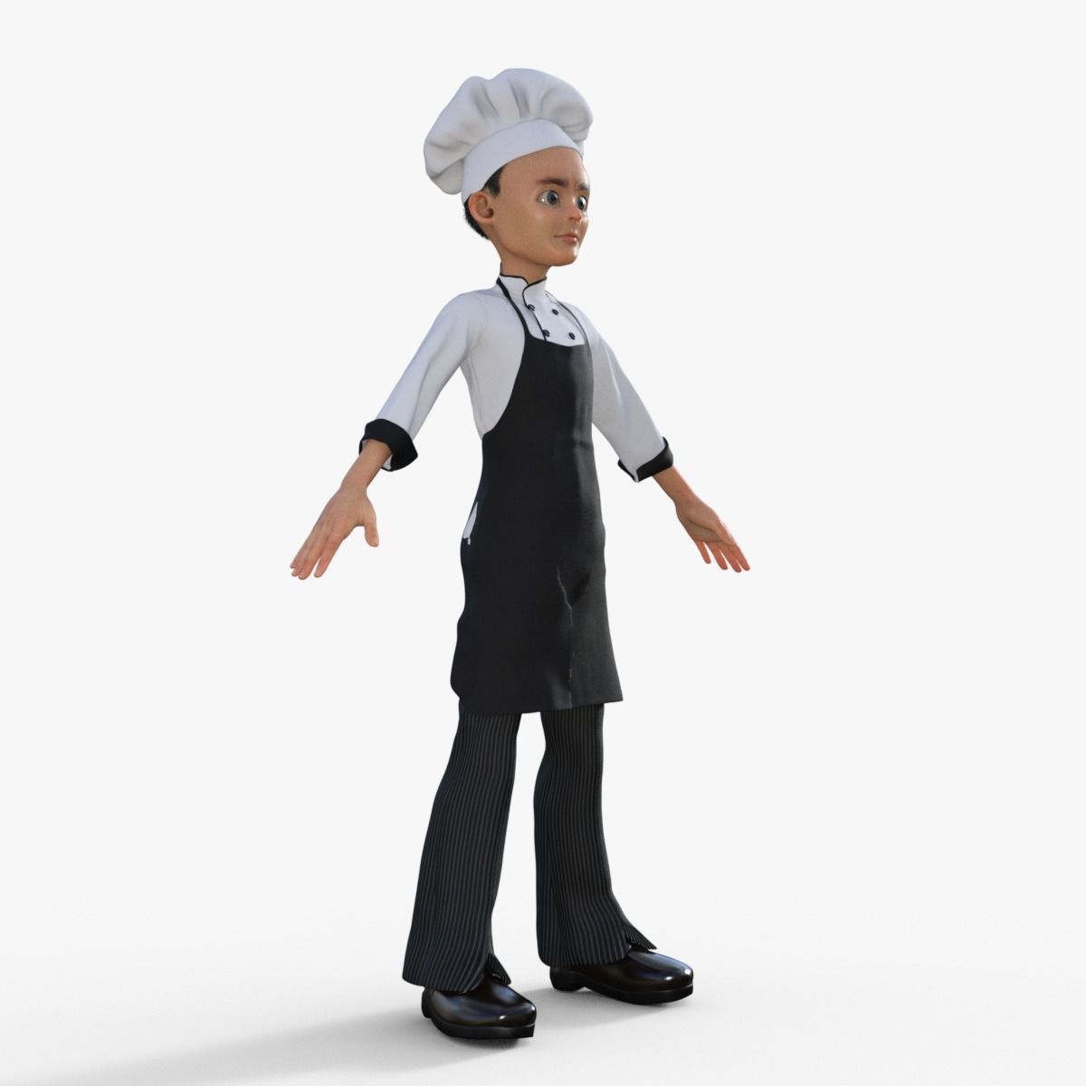 Cartoon Chef Rigged 3D model rigged | CGTrader