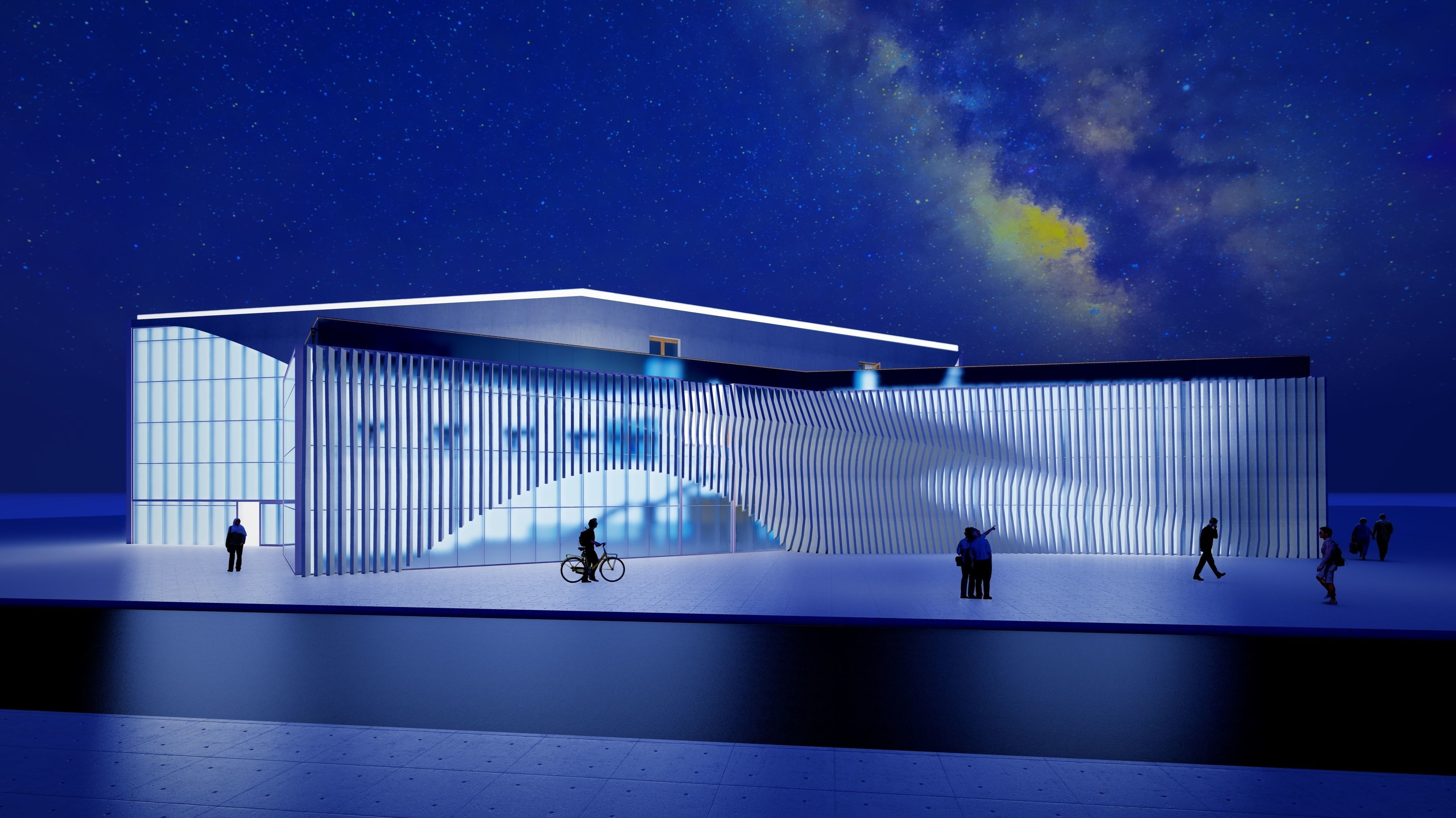 3D model Building with parametric facade VR / AR / low-poly | CGTrader