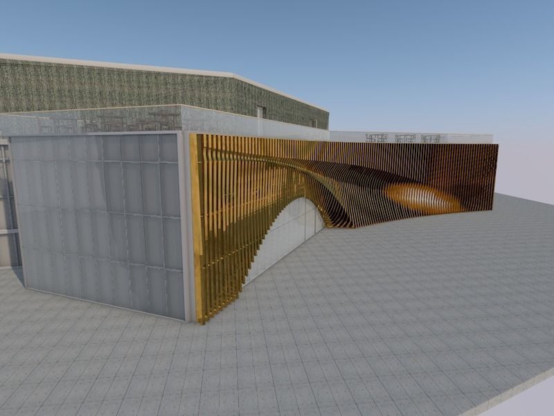 3D model Building with parametric facade VR / AR / low-poly | CGTrader