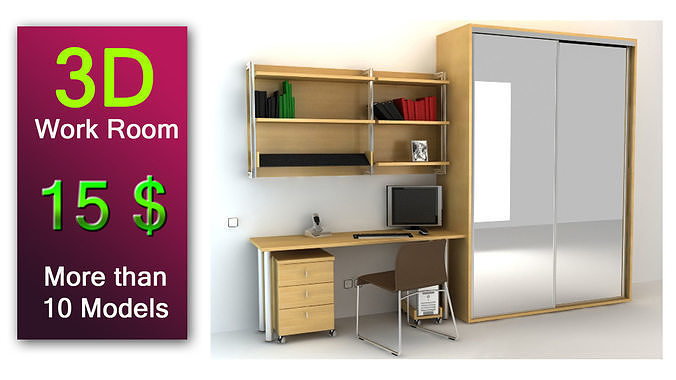 3D Work Room 3D model | CGTrader