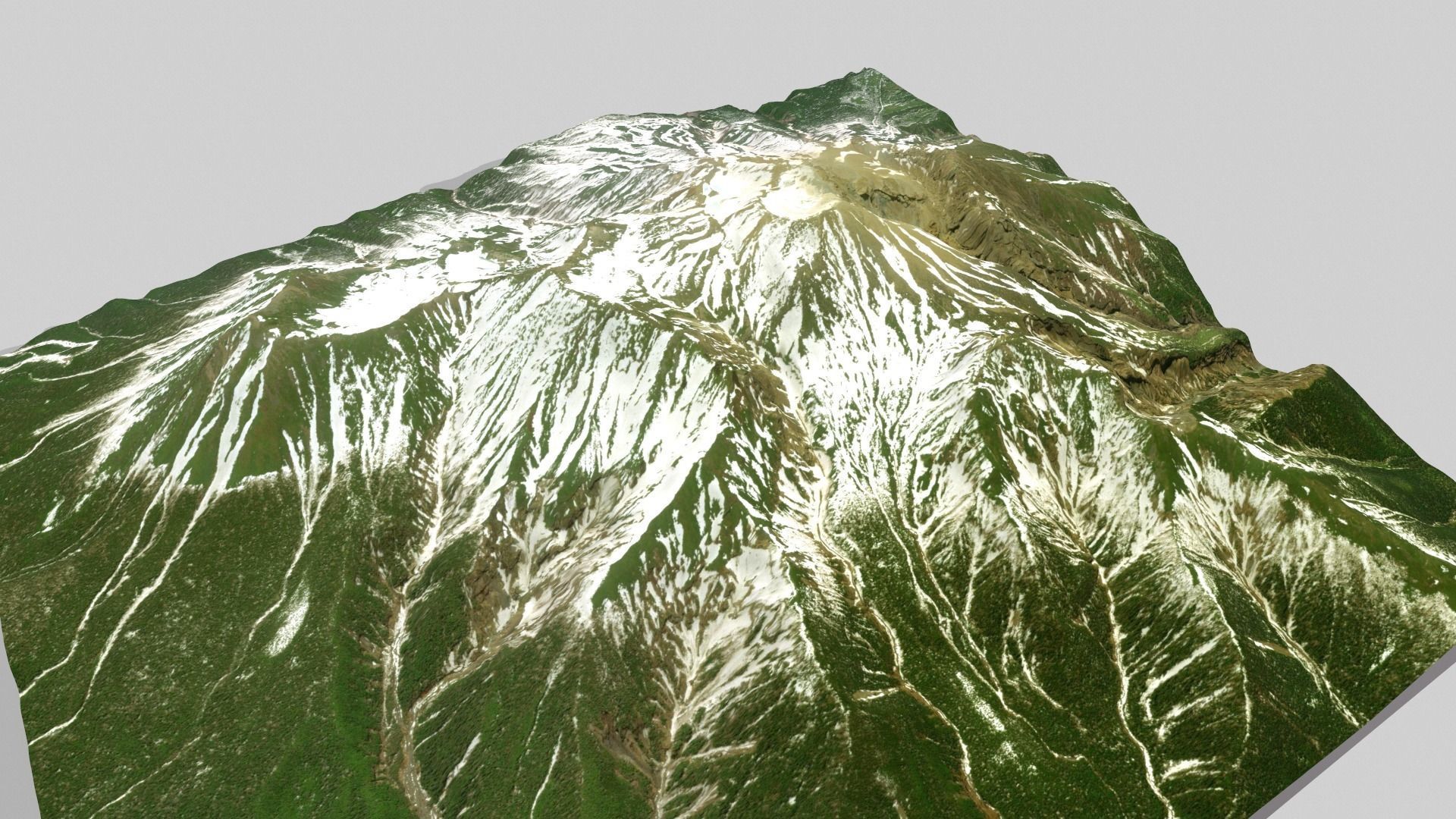 Mountain landscape Volcano Ontake Japan 3D model | CGTrader