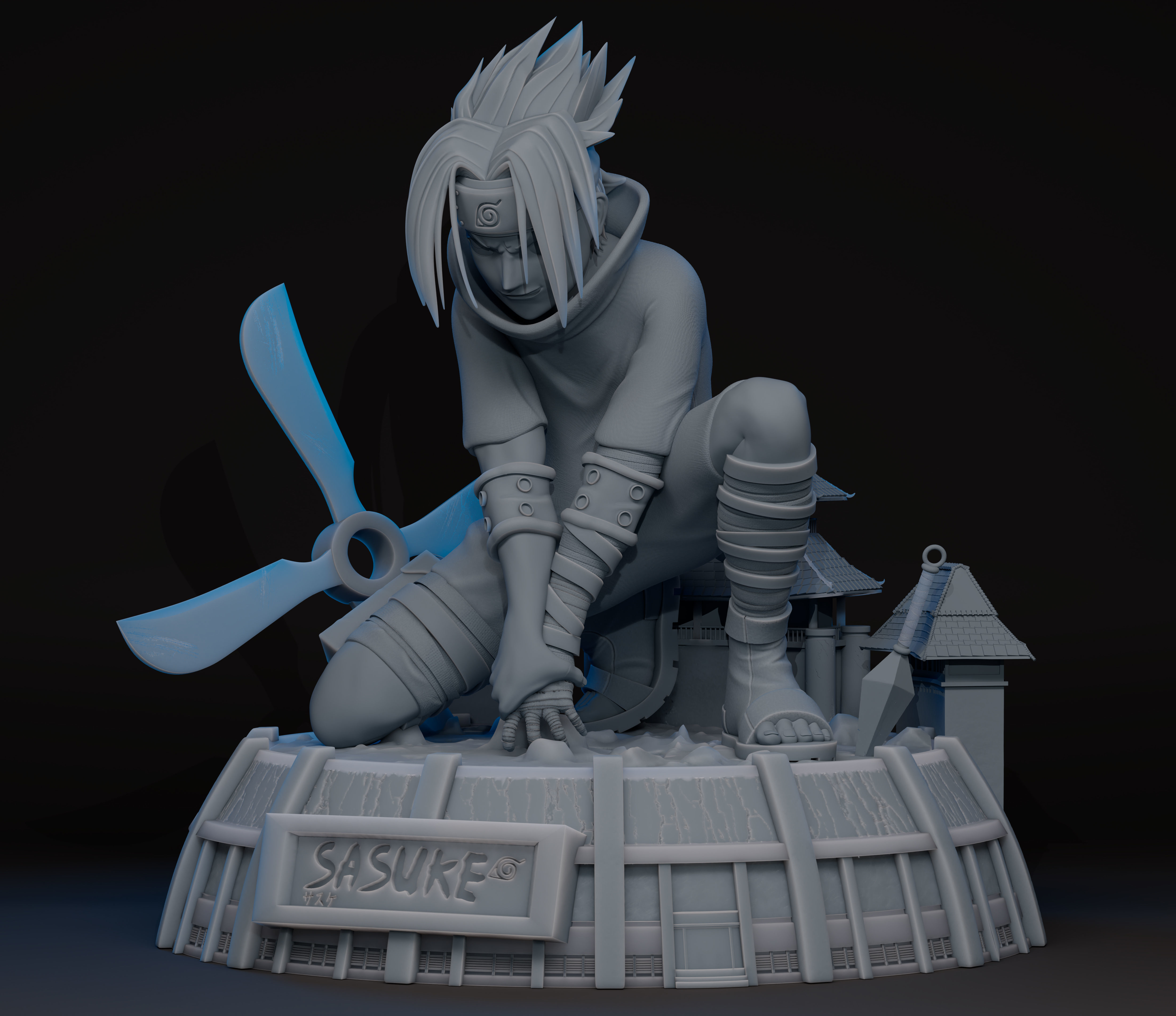 Sasuke Chunin Exam 3D model 3D printable | CGTrader