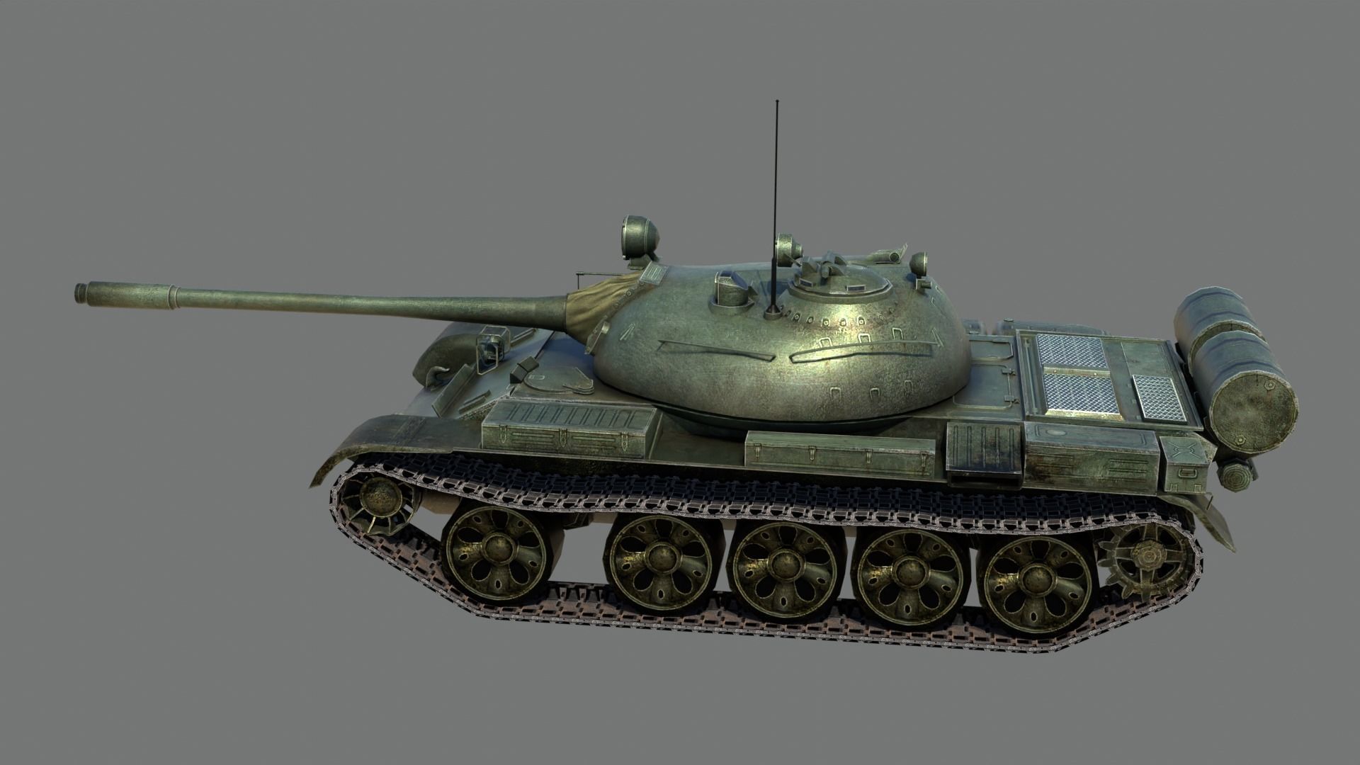 3D model Main Tank T-55A VR / AR / low-poly | CGTrader