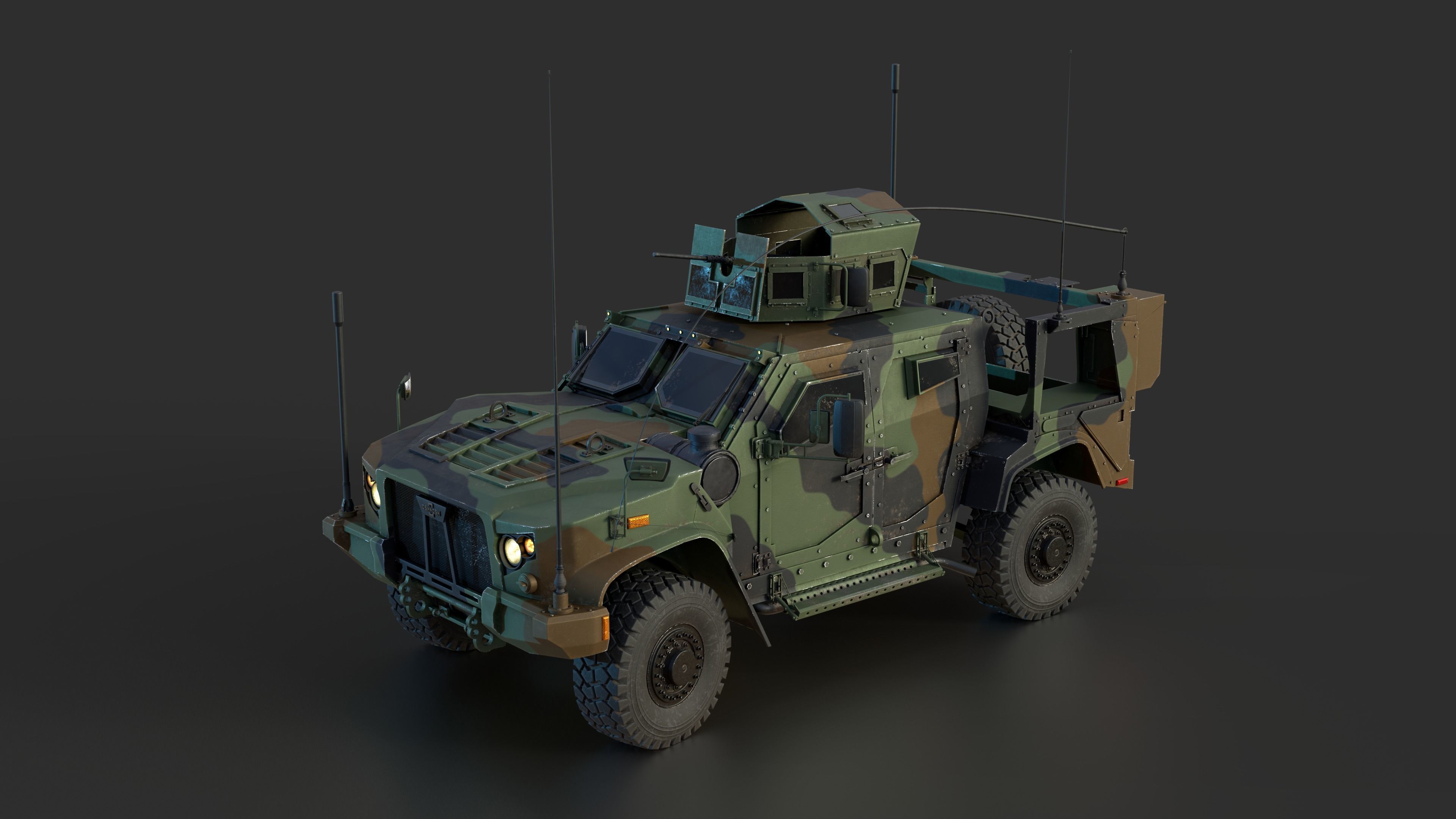 3D model Oshkosh JLTV Game Ready PBR 4k VR / AR / low-poly | CGTrader