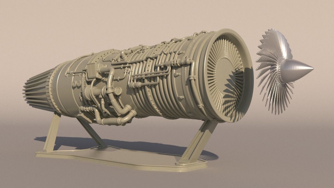 JetEngine for 3Dprint 3D model 3D printable | CGTrader
