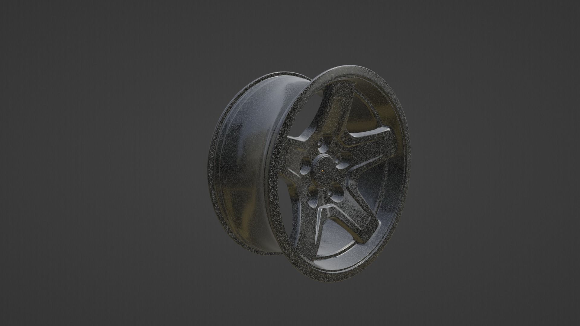 Mammoth Boulder Charcoal Wheel 3D model | CGTrader