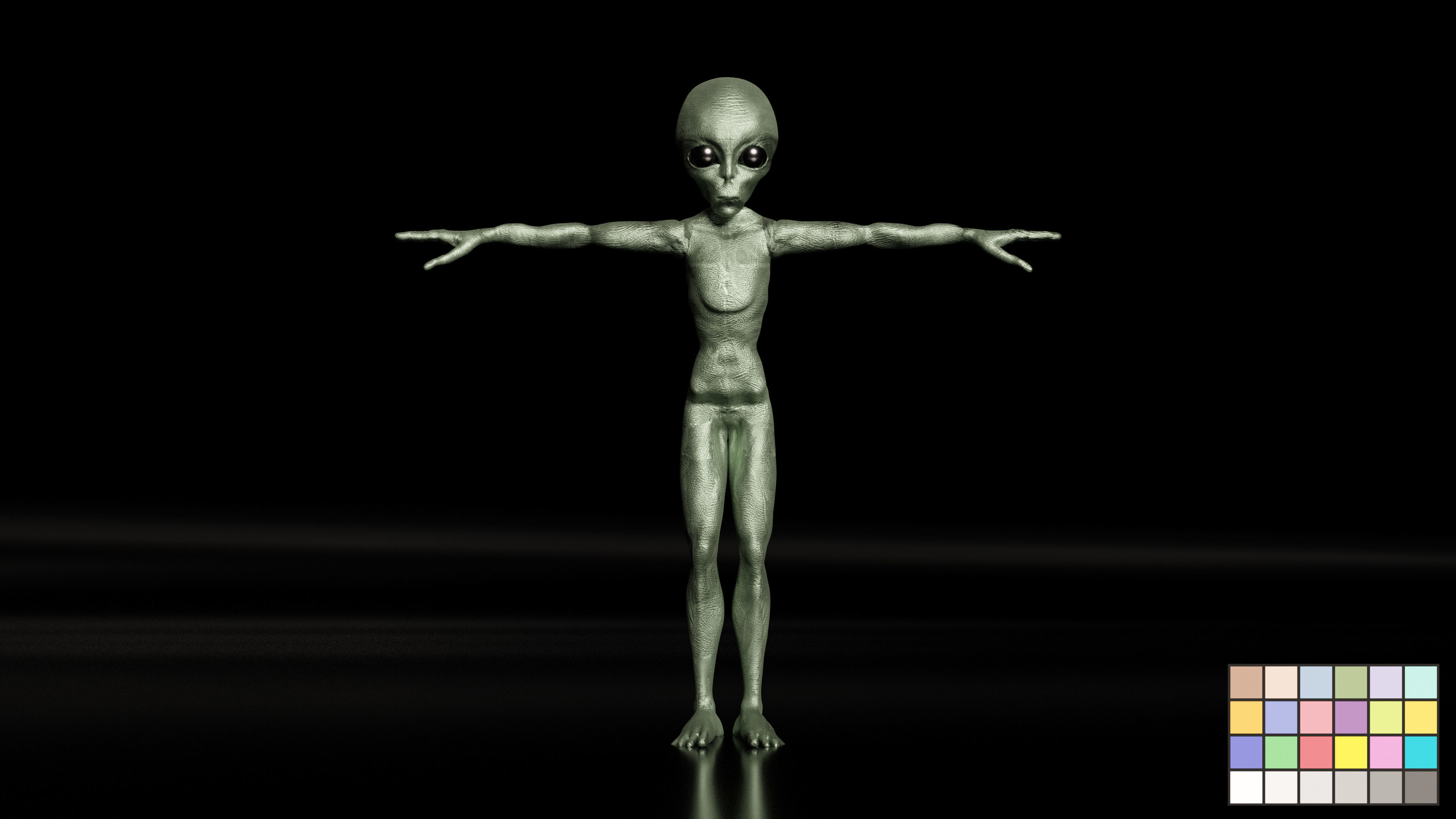 3D model Realistic Alien Low-poly 3D model Rigged VR / AR / low-poly | CGTrader